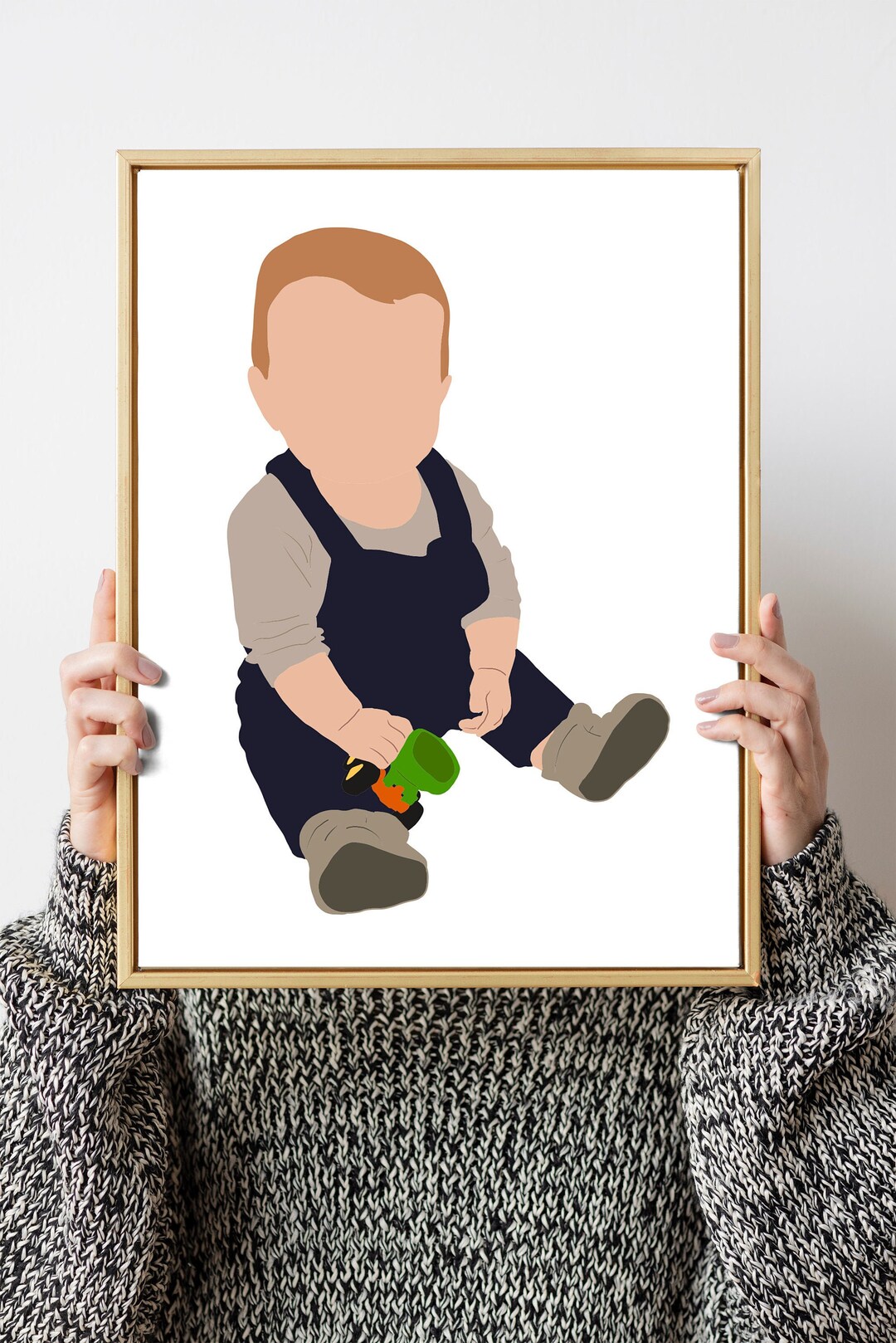 Custom Child Digital Portrait Illustration | DIGITAL DOWNLOAD - Etsy