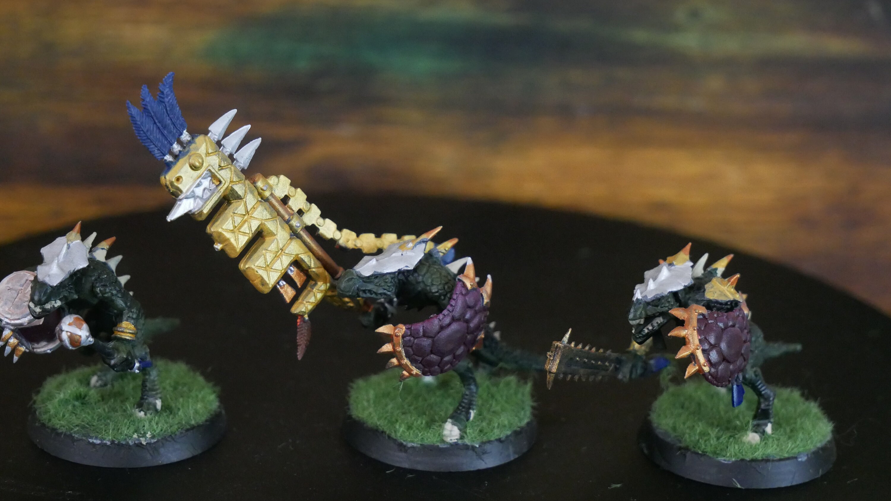 Custom-painted Serephon Saurus warriors unit | Age of Sigmar | TTWG ...