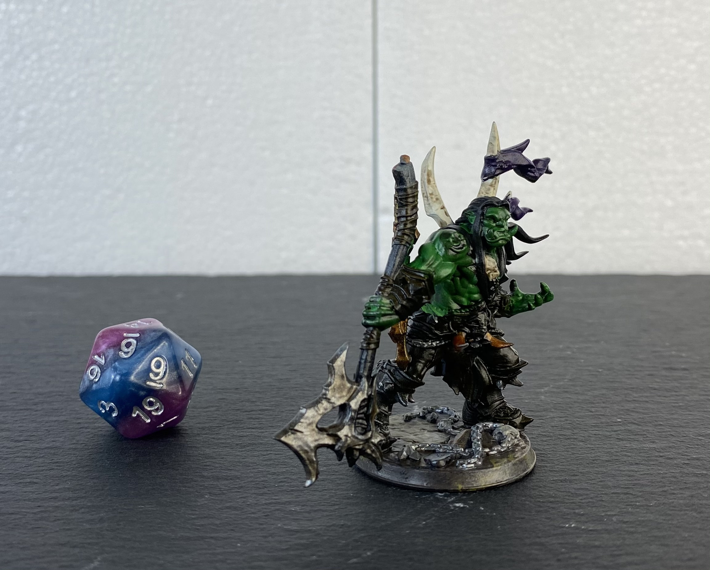 Custom-painted Savage Orc Warlord Miniature | TTRPG | Mini | DND | RPG ...