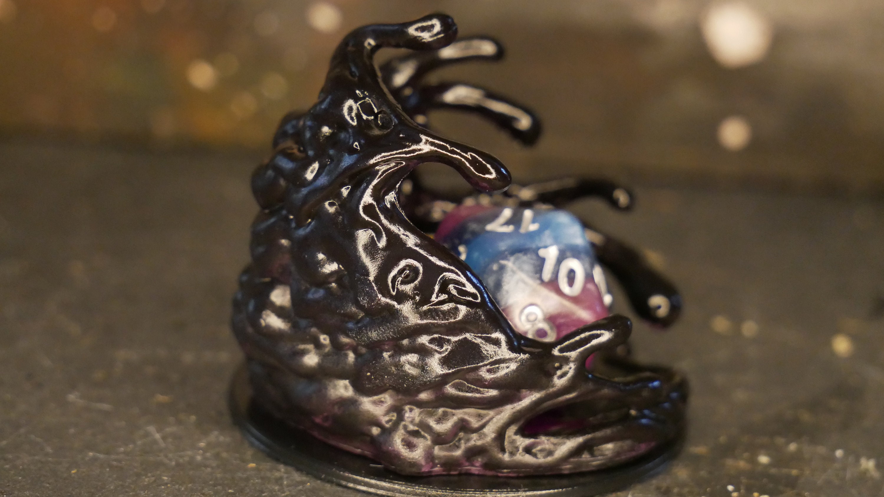Hand-painted medium Black Pudding Miniature | TTRPG | Mini | DND | RPG ...
