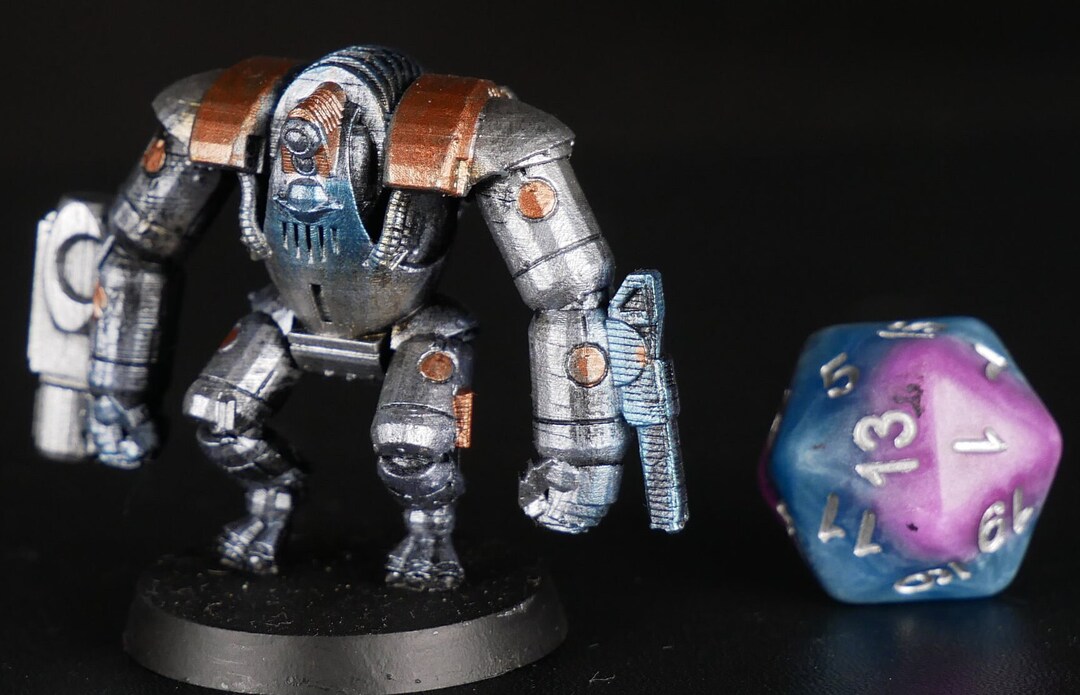 Hand Painted Light Duty Warbot Miniature TTRPG | Wargame | Skirmish ...
