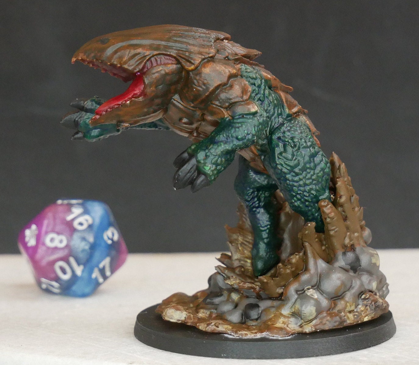Custom-painted Relentless Bulette Miniature | TTRPG | Mini | DND | RPG ...