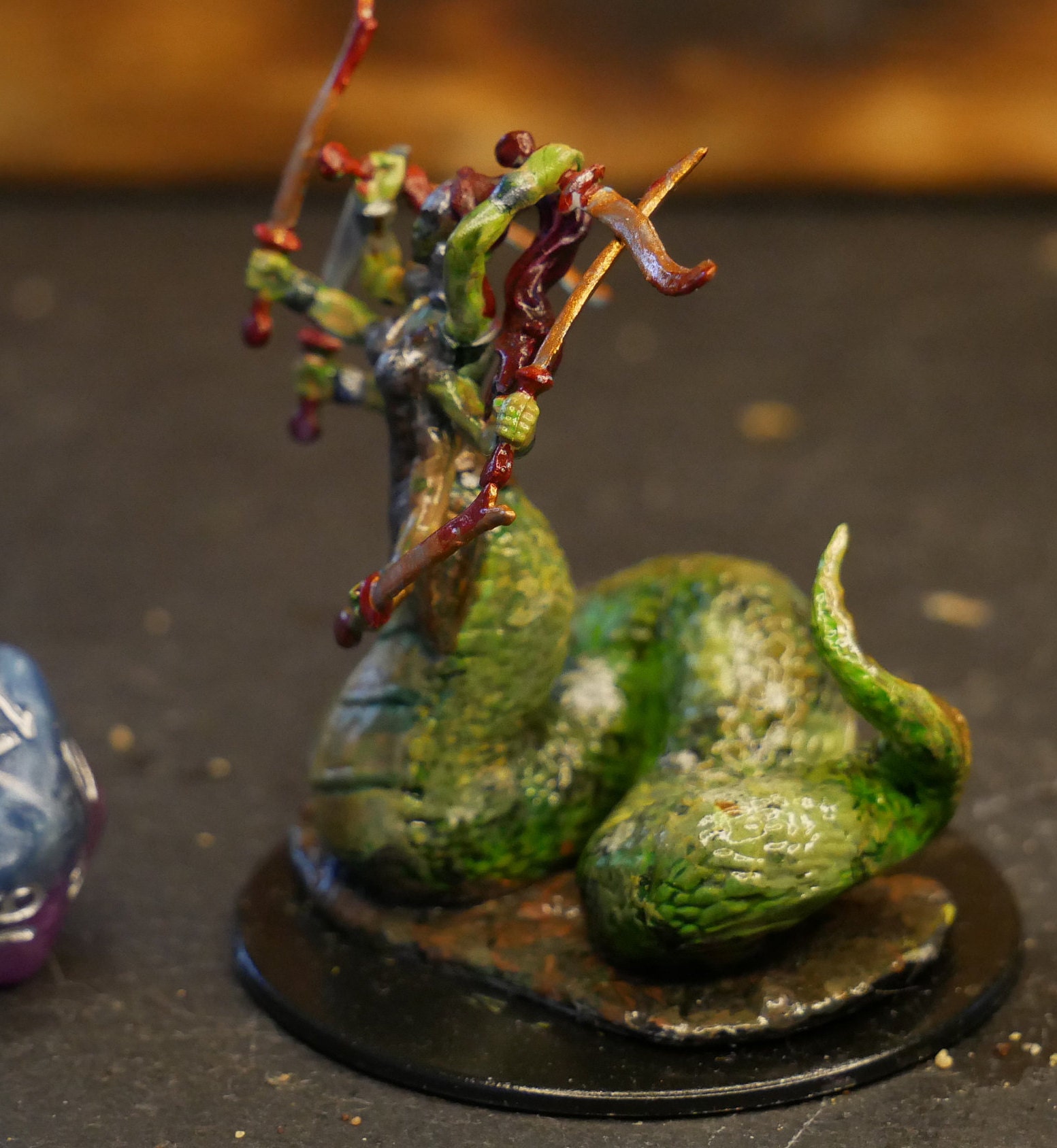 Hand-painted Greater Medusa miniature | TTRPG | DND | mini — Hawksmoor ...