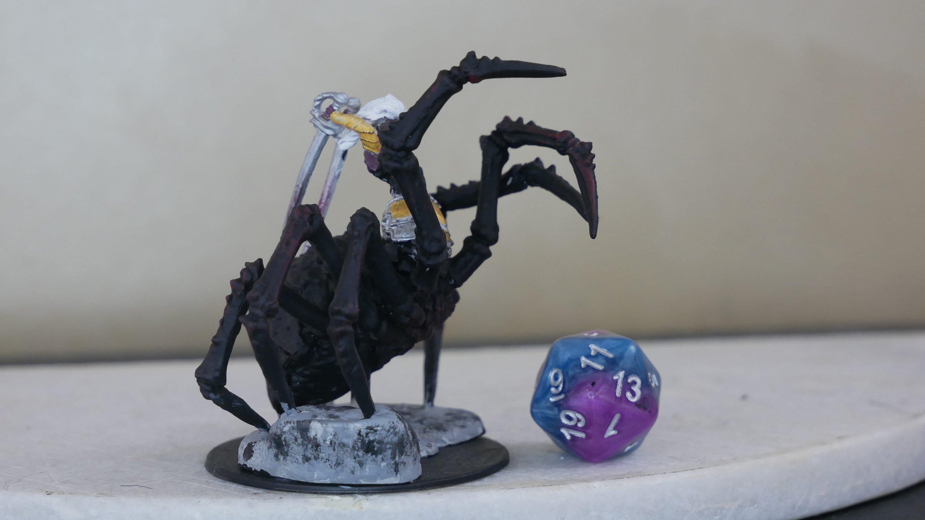 Hand-painted Drider (Accursed Drow) Warrior miniature — Hawksmoor's ...