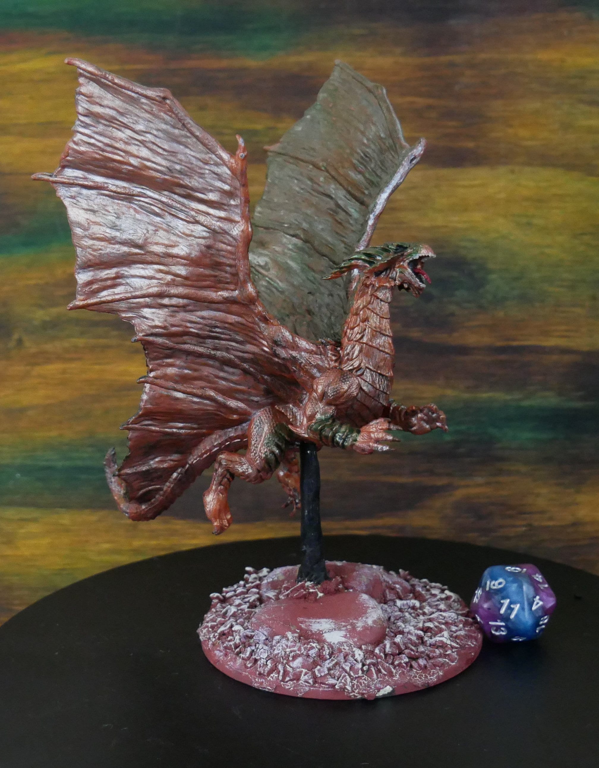 Hand-Painted Clever Young Adult Copper Dragon Miniature | TTRPG | Mini ...