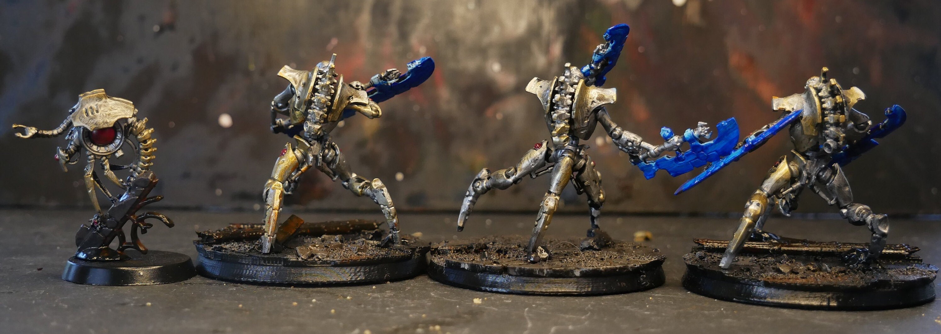 Custom-painted Skorpehk Destroyers custom basing Miniature | Wargaming ...