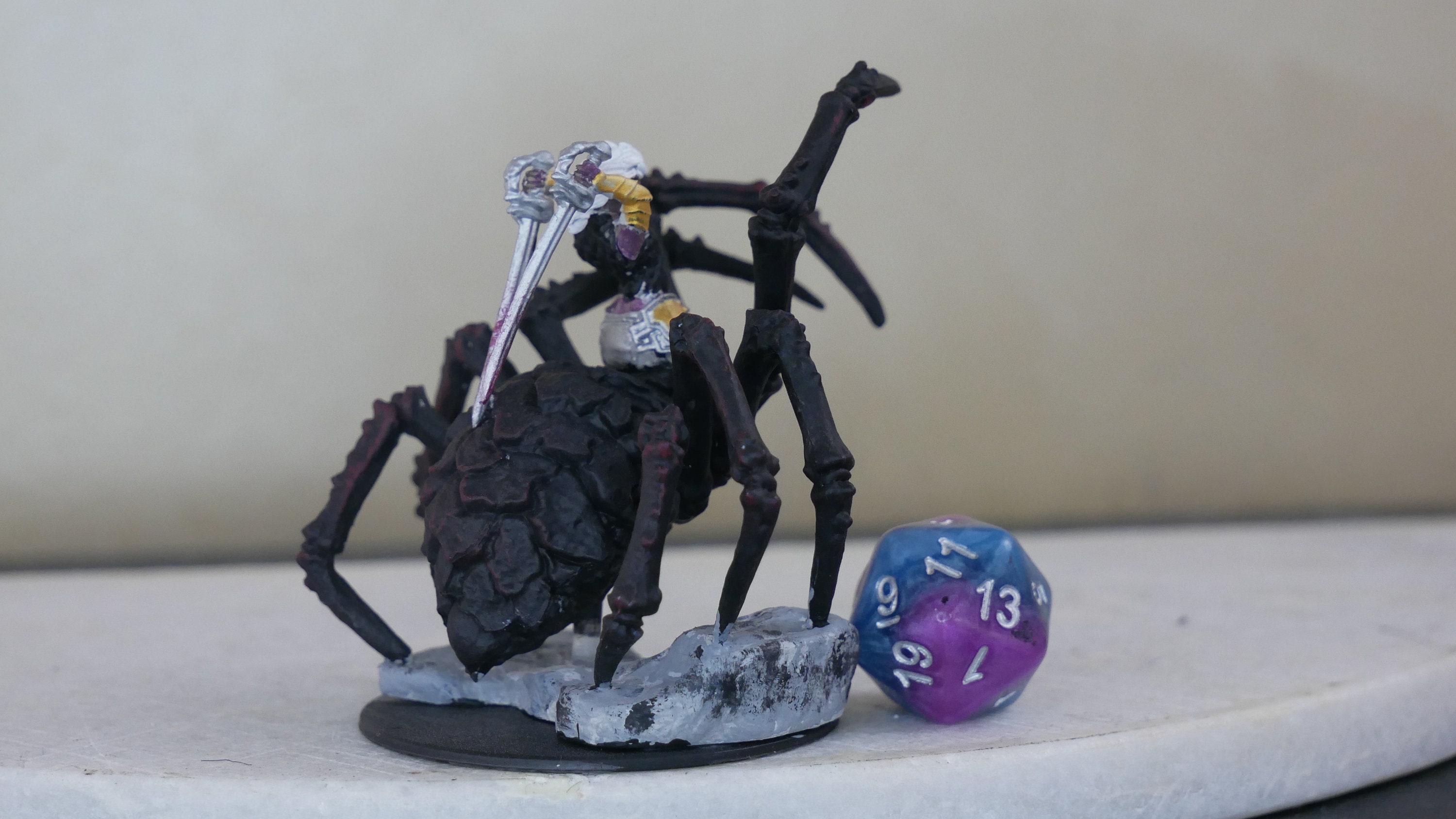 Hand-painted Drider (Accursed Drow) Warrior miniature — Hawksmoor's ...