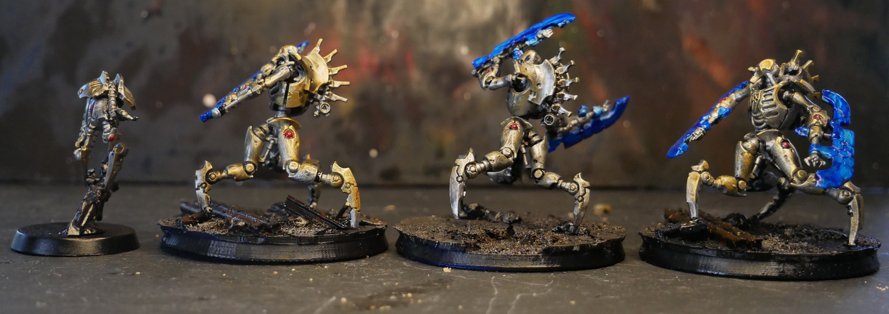 Custom-painted Skorpehk Destroyers custom basing Miniature | Wargaming ...