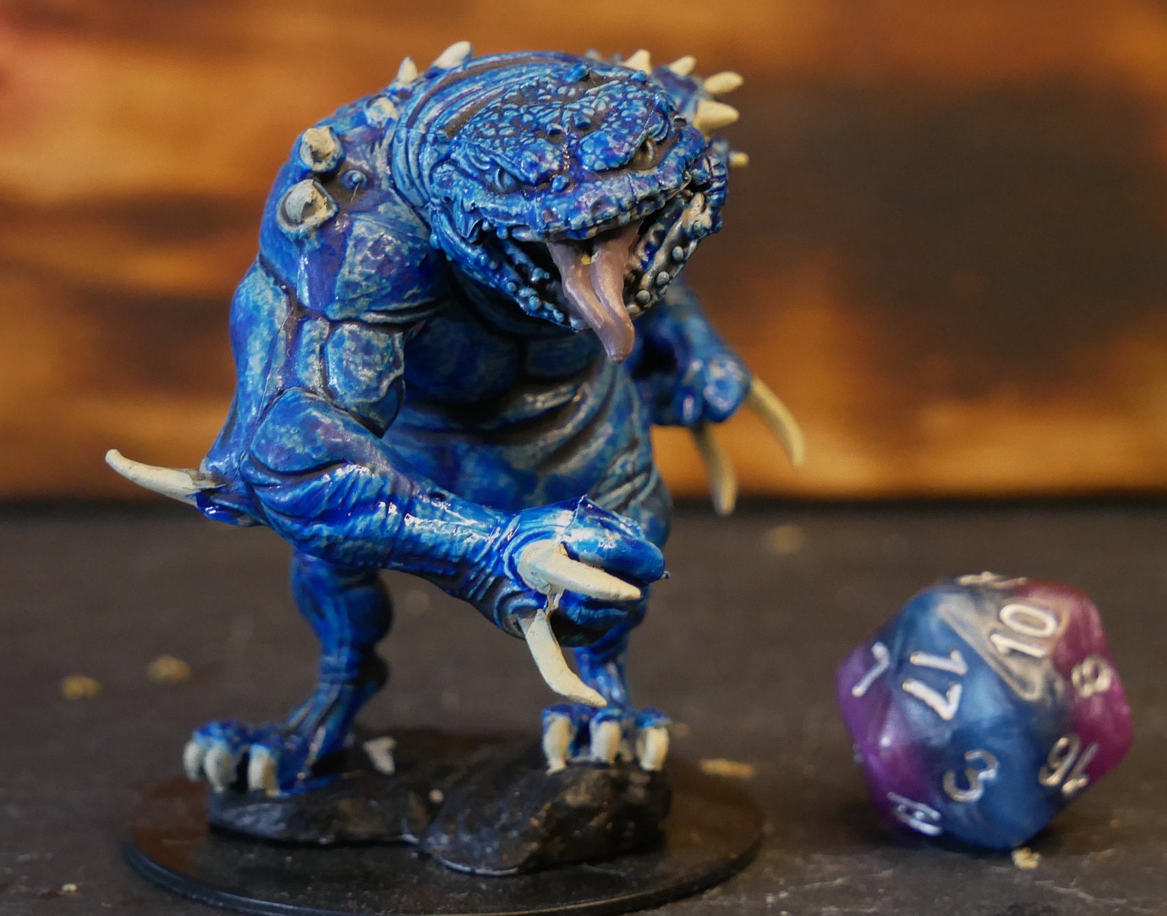 Custom-painted Devious Green Slaad Miniature | TTRPG | Mini | DND | RPG ...