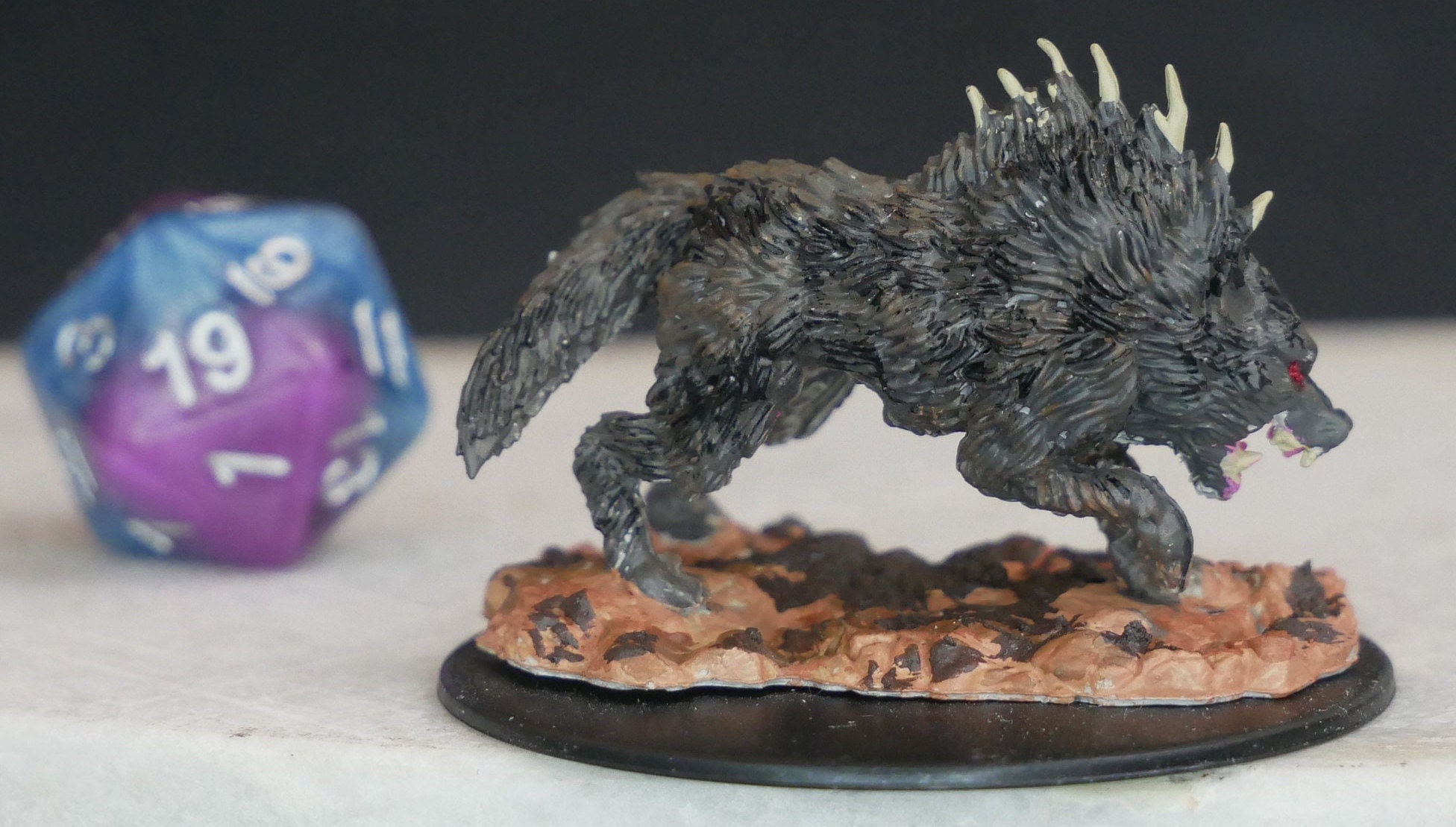 Hand-painted Deadly Dire Wolf miniature | TTRPG | RPG | DND — Hawksmoor ...
