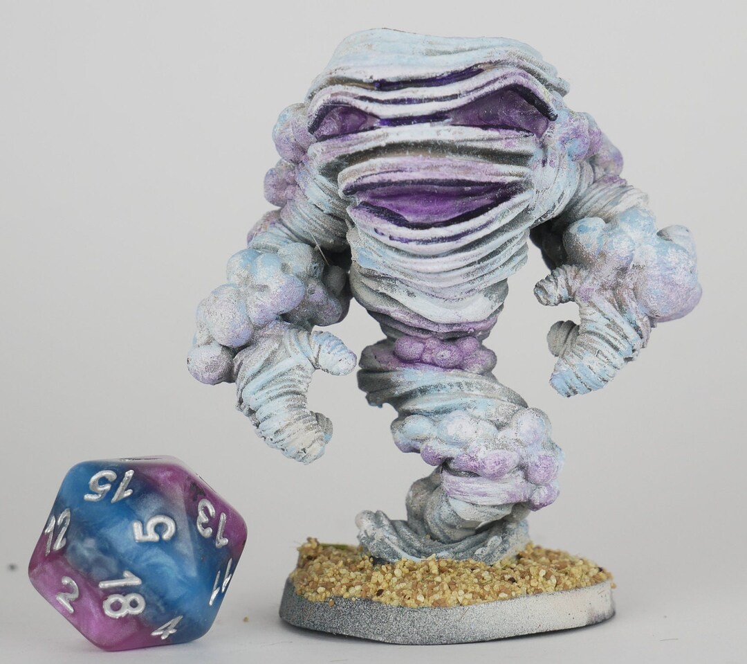 Hand Painted Air Elemental Miniature DND TTRPG DND - Etsy