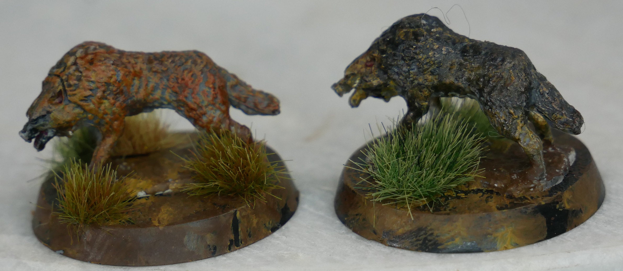 Hand-painted Wolf (pair) Miniature | TTRPG | Mini | DND | RPG ...