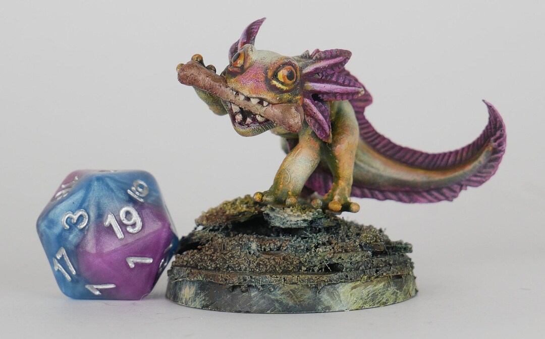 Hand Painted Giant Axolotl Miniature TTRPG RPG DND - Etsy