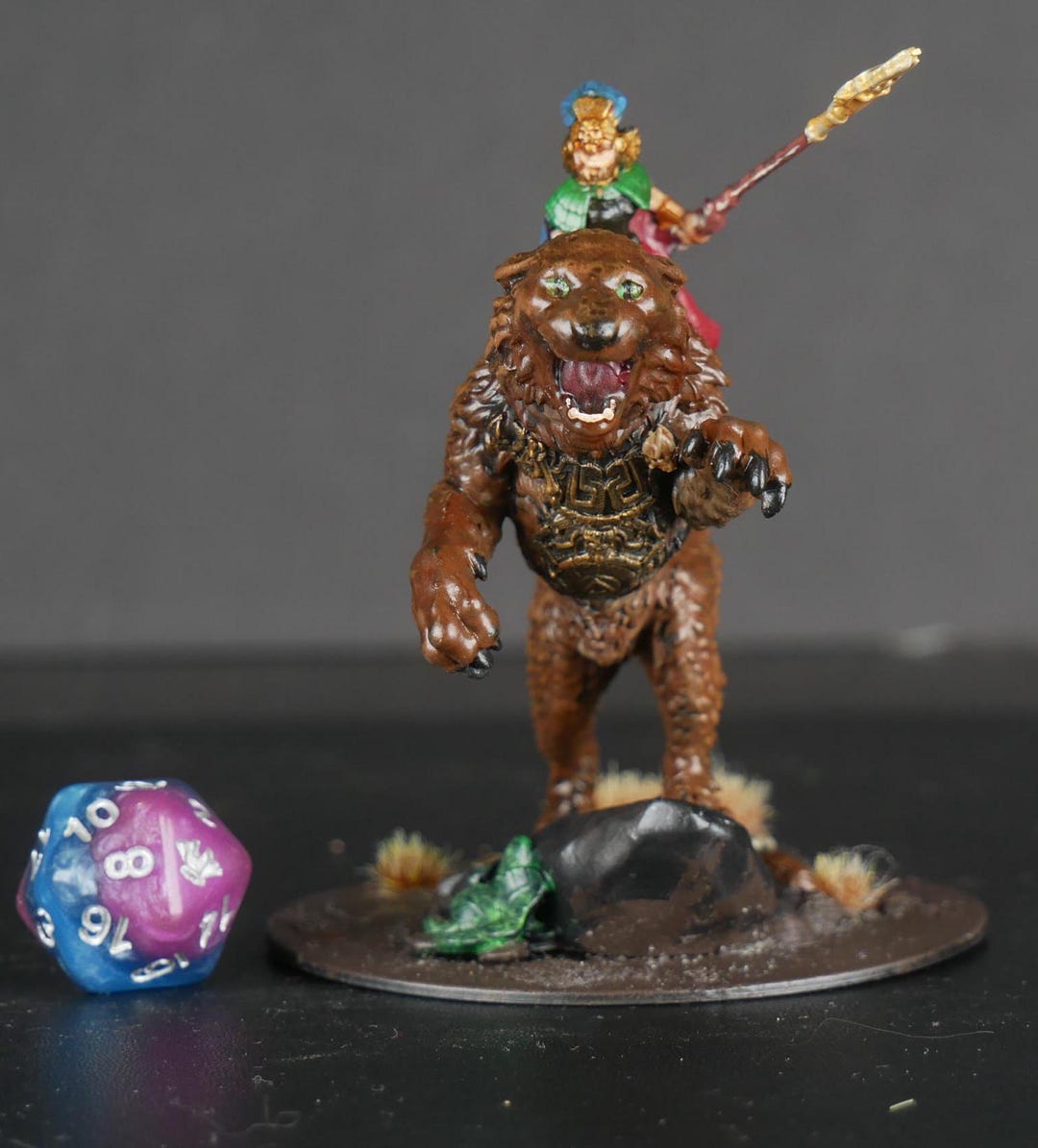 Hand Painted Amazon on Sabertooth Mount Miniature TTRPG RPG DND ...