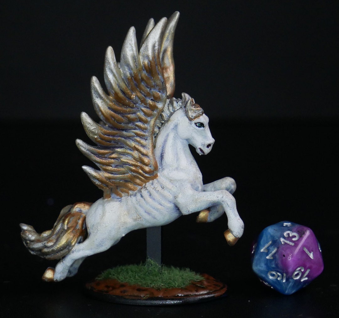 Hand Painted Pegasus Miniature TTRPG RPG DND - Etsy