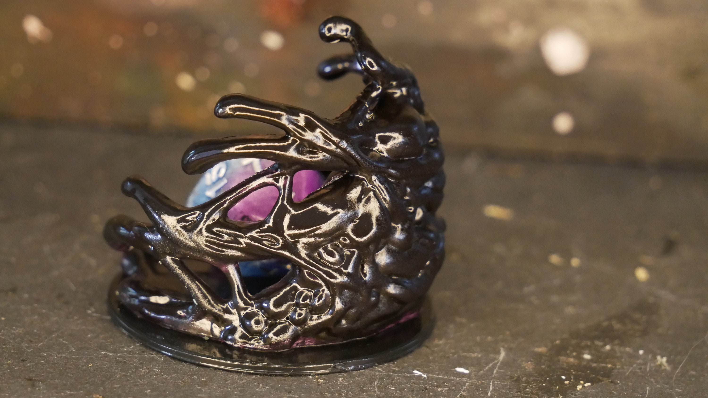 Hand-painted medium Black Pudding Miniature | TTRPG | Mini | DND | RPG ...