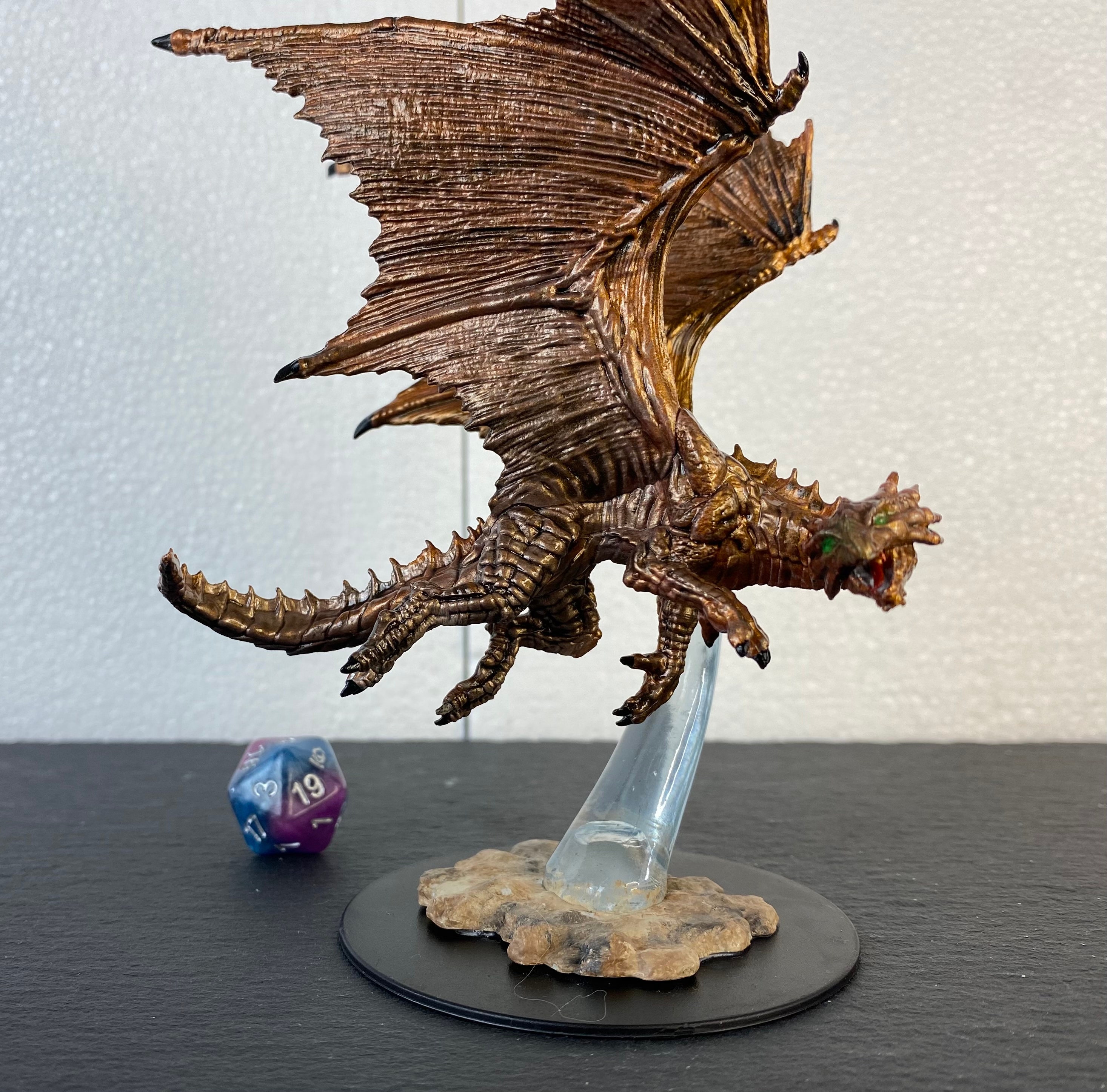 Hand-painted Young Brass Dragon Miniature | TTRPG | Mini | DND | RPG ...