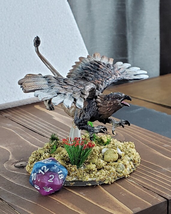 Custom-painted medium brown griffin Miniature | TTRPG | Mini | DND ...