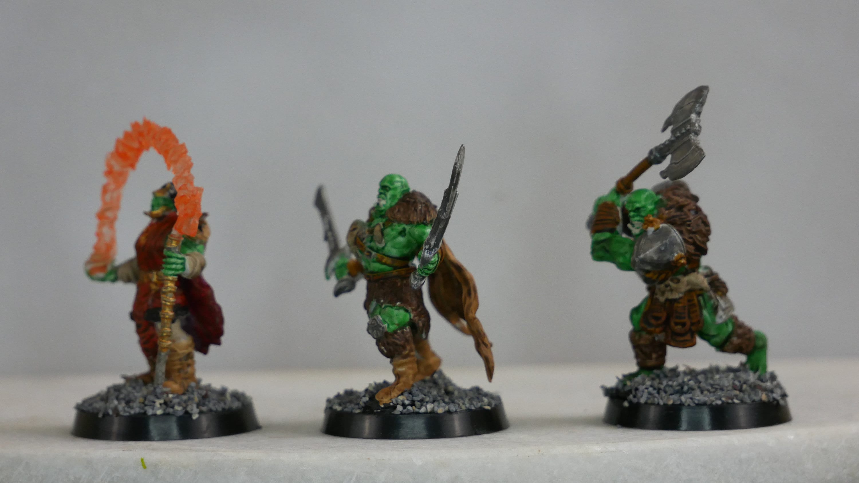 Hand painted Orc warrior trio miniatures (3) | TTRPG | RPG | DND ...