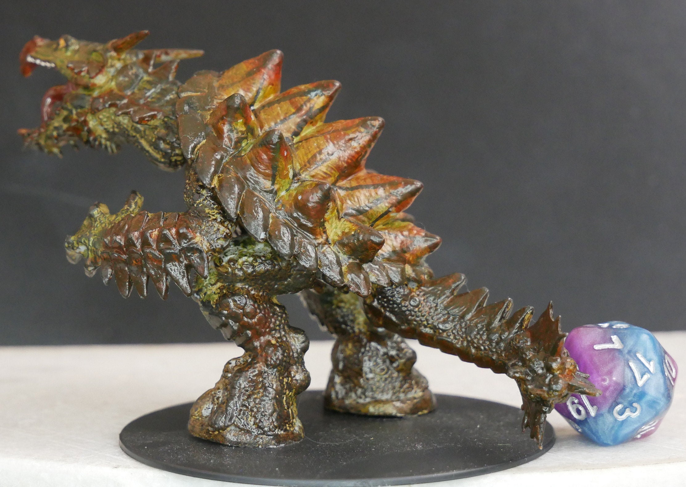 Custom-painted Radiated Dragon Turtle Miniature | TTRPG | Mini | DND ...