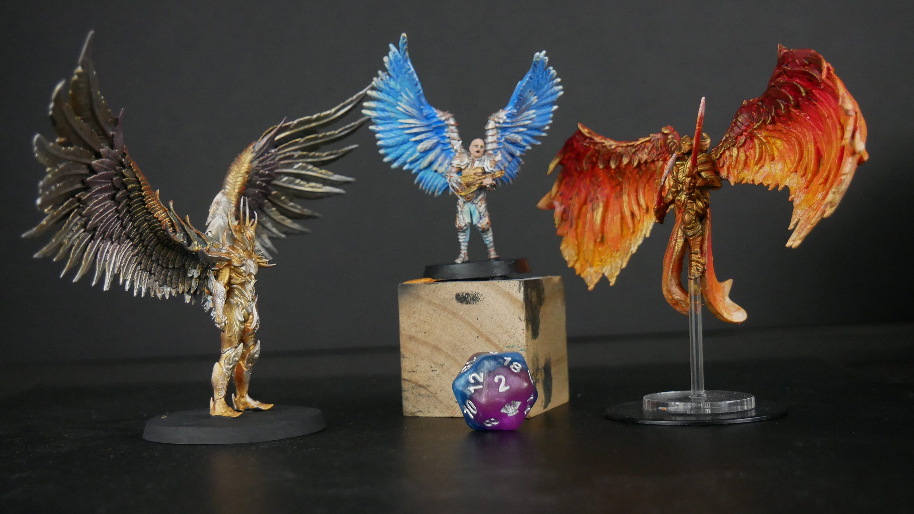 Hand painted Angelic Host trio miniatures *Commission* | DND | TRPG ...