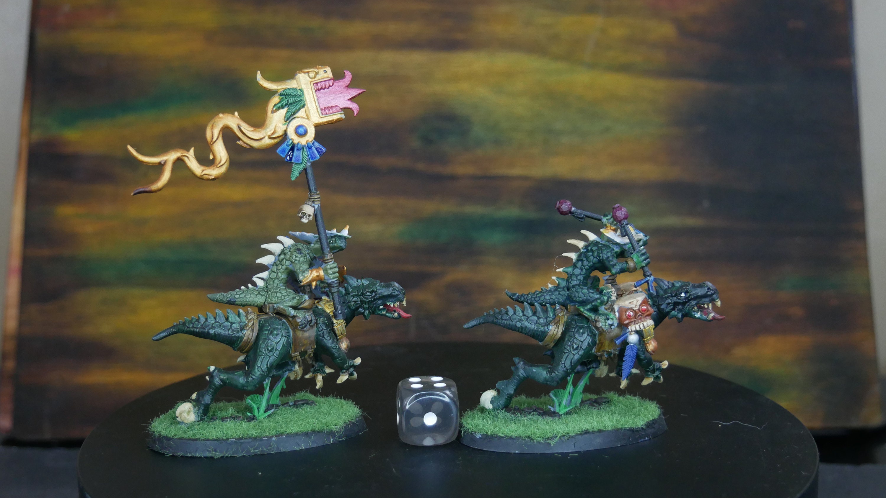 Hand Painted Serephon Saurus Knights unit miniatures | Wargaming | RPG ...