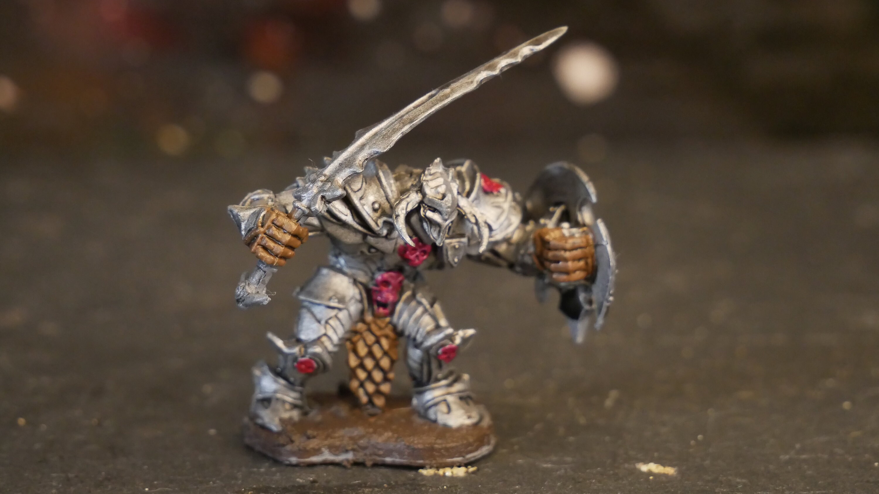 Custom-painted Deadly Dark Warrior Miniature | TTRPG | Mini | DND | RPG ...
