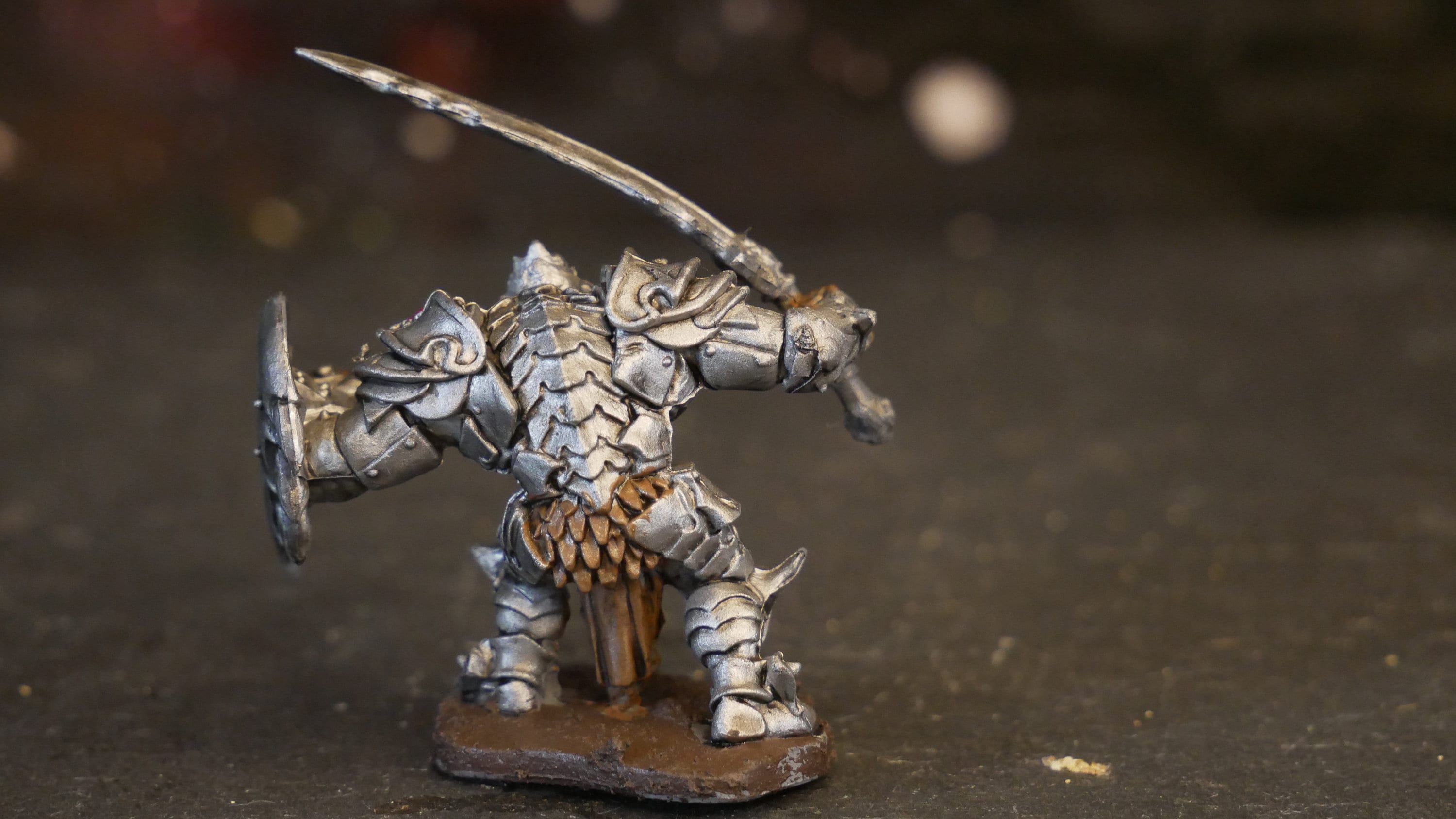 Custom-painted Deadly Dark Warrior Miniature | TTRPG | Mini | DND | RPG ...