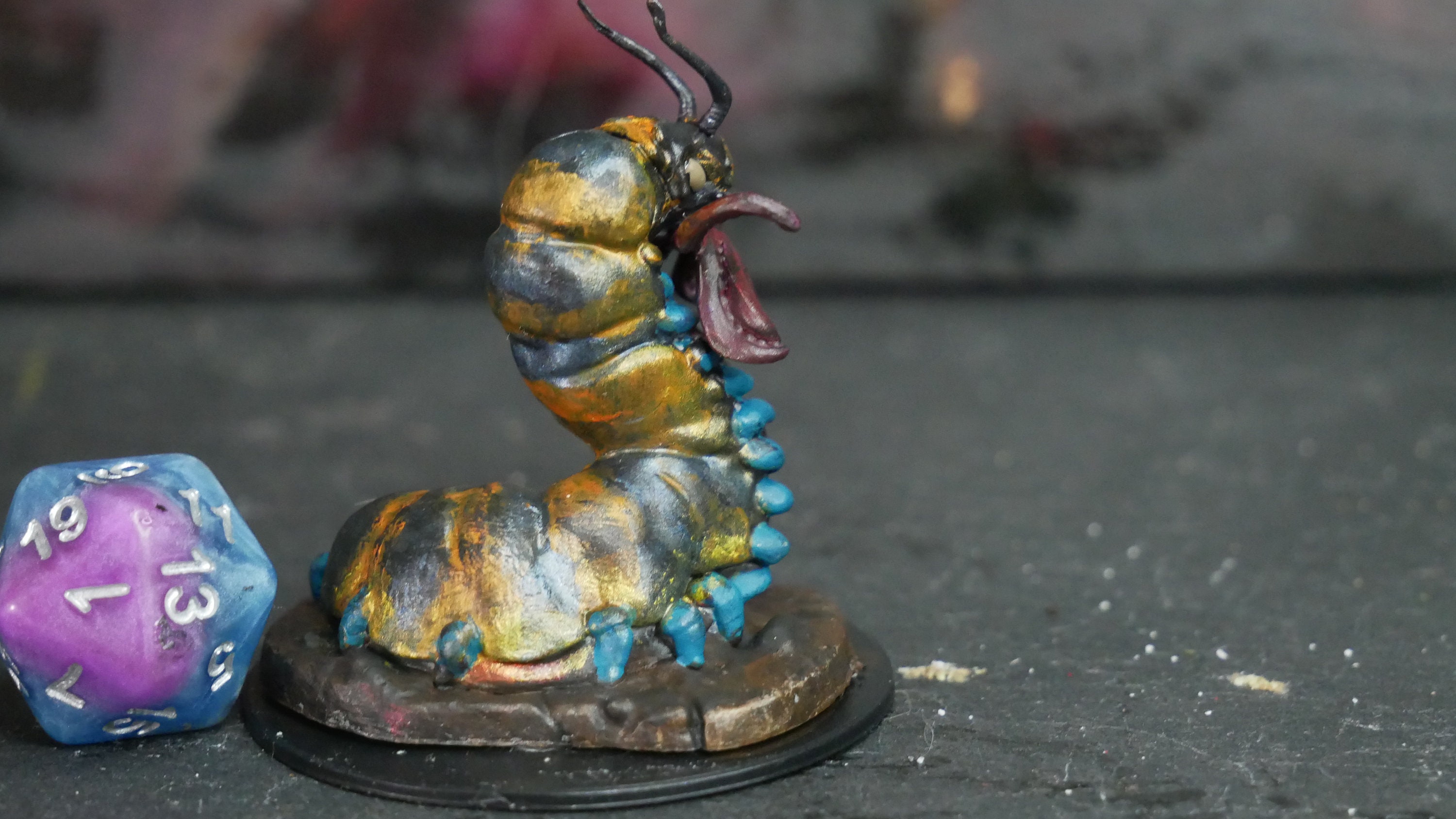 Hand-Painted Carrion Crawler Miniature | TTRPG | Mini | DND | RPG ...