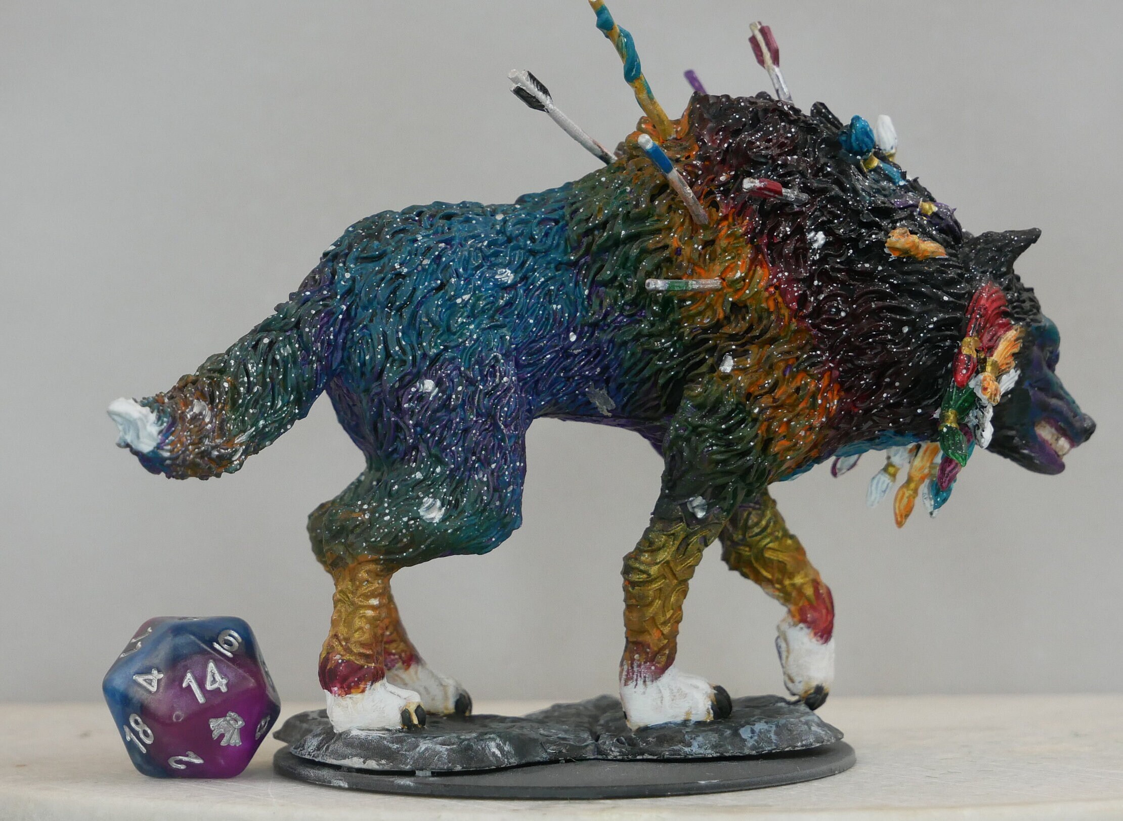 Hand painted Cosmo Wolf miniature | TTRPG | RPG | DND — Hawksmoor's ...