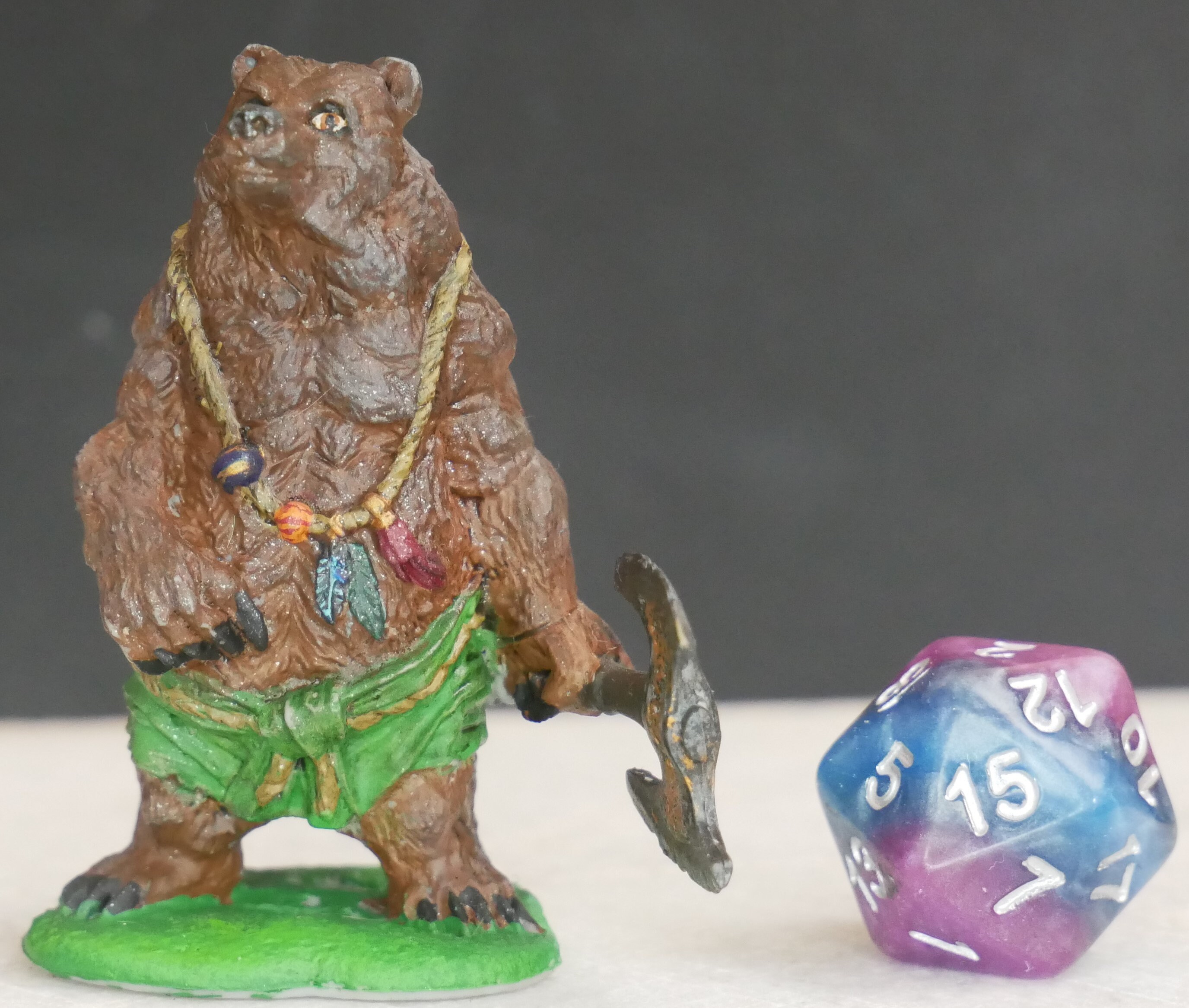 Hand-painted Werebear miniature | TTRPG | RPG | DND — Hawksmoor's Menagerie