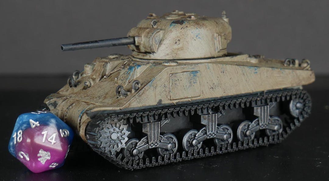Hand Painted Sherman Tank Miniature | Tanks for the Apocalypse - Etsy