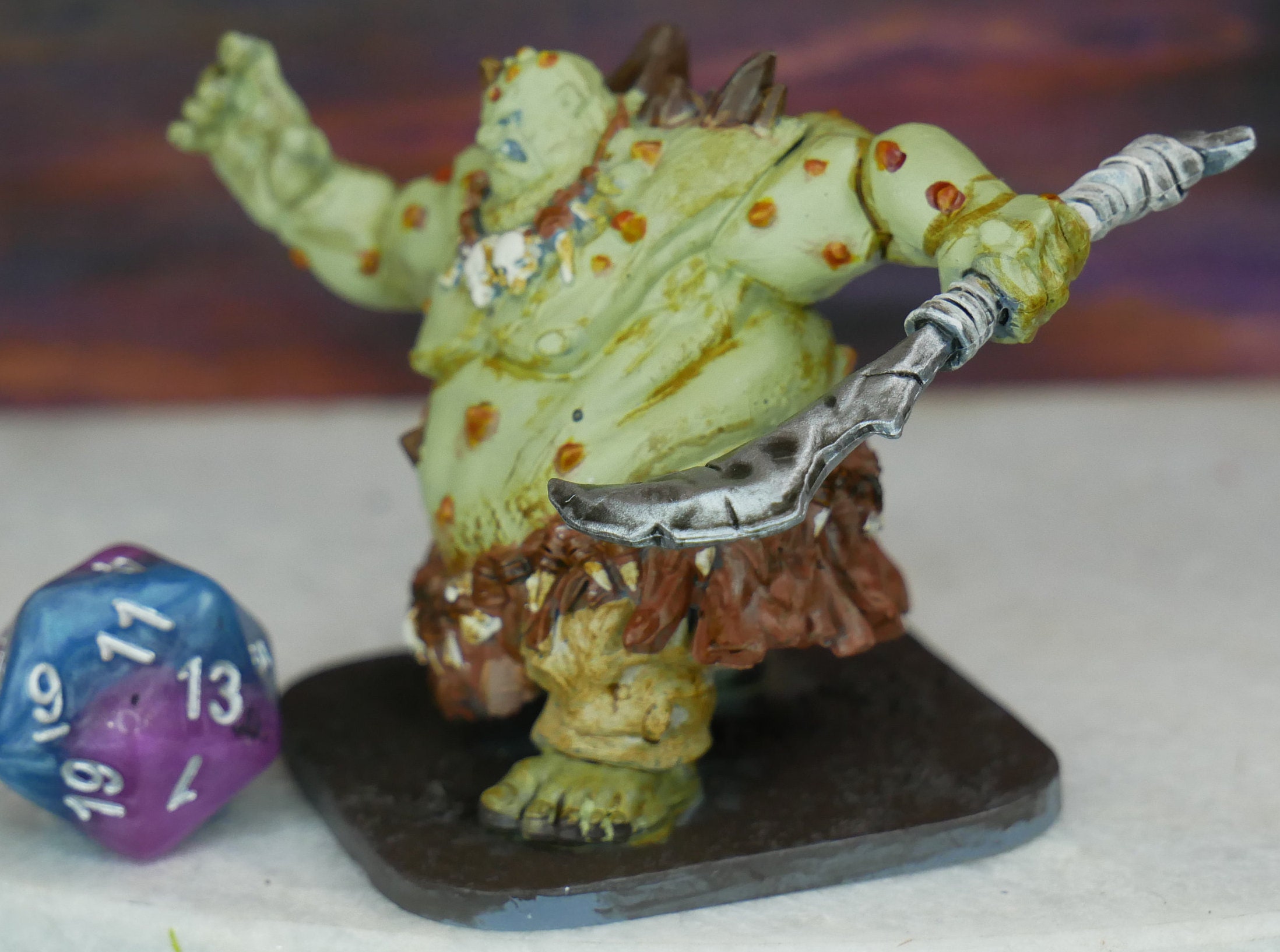Custom-painted Undead Ogre/Unclean One miniature | TTRPG DND RPG ...
