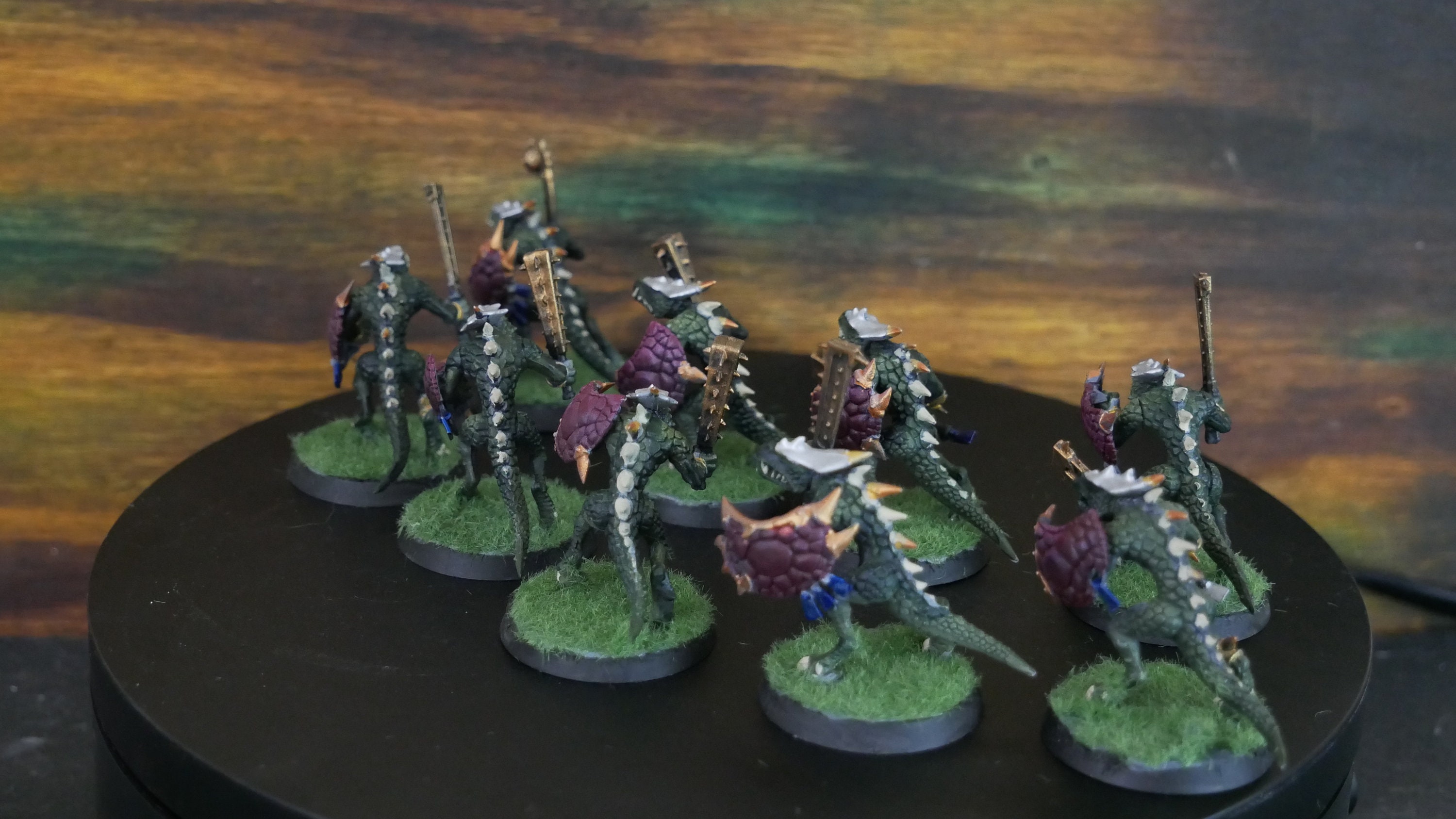 Custom-painted Serephon Saurus warriors unit | Age of Sigmar | TTWG ...