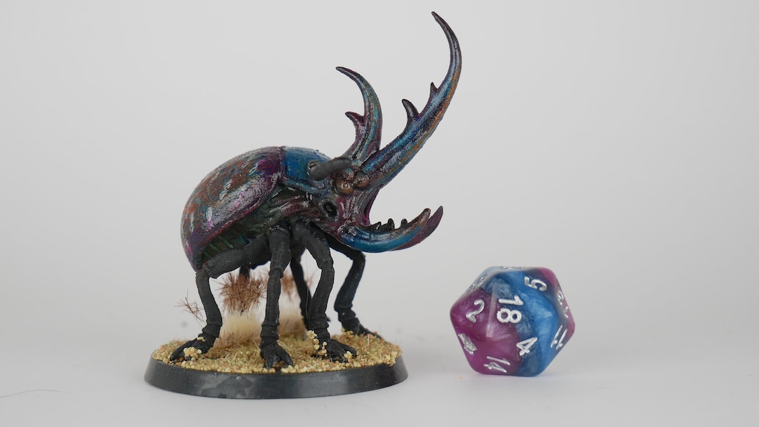 Custom Painted Giant Beetle Miniature | TTRPG | RPG | DND - Etsy