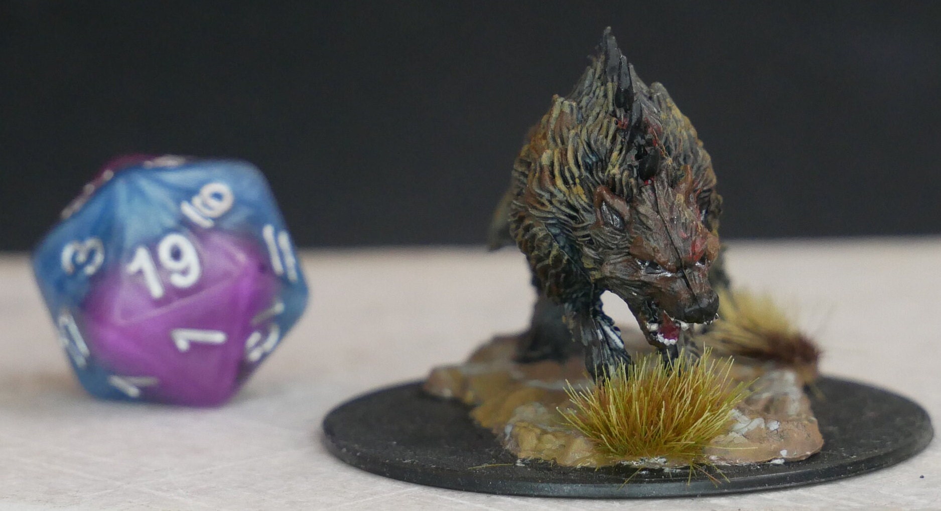 Hand-painted Deadly Dire Wolf miniature | TTRPG | RPG | DND — Hawksmoor ...
