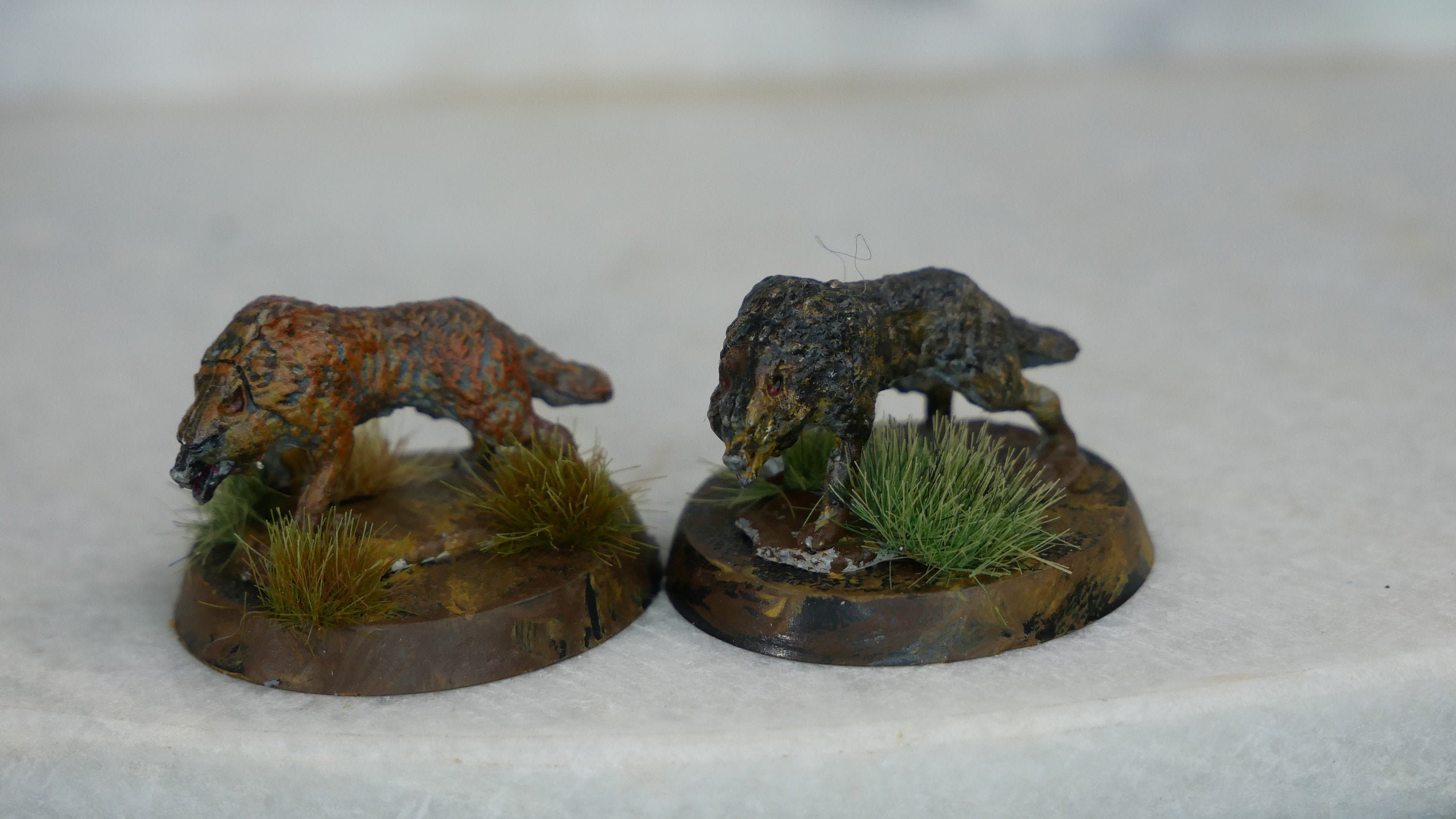 Hand-painted Wolf (pair) Miniature | TTRPG | Mini | DND | RPG ...