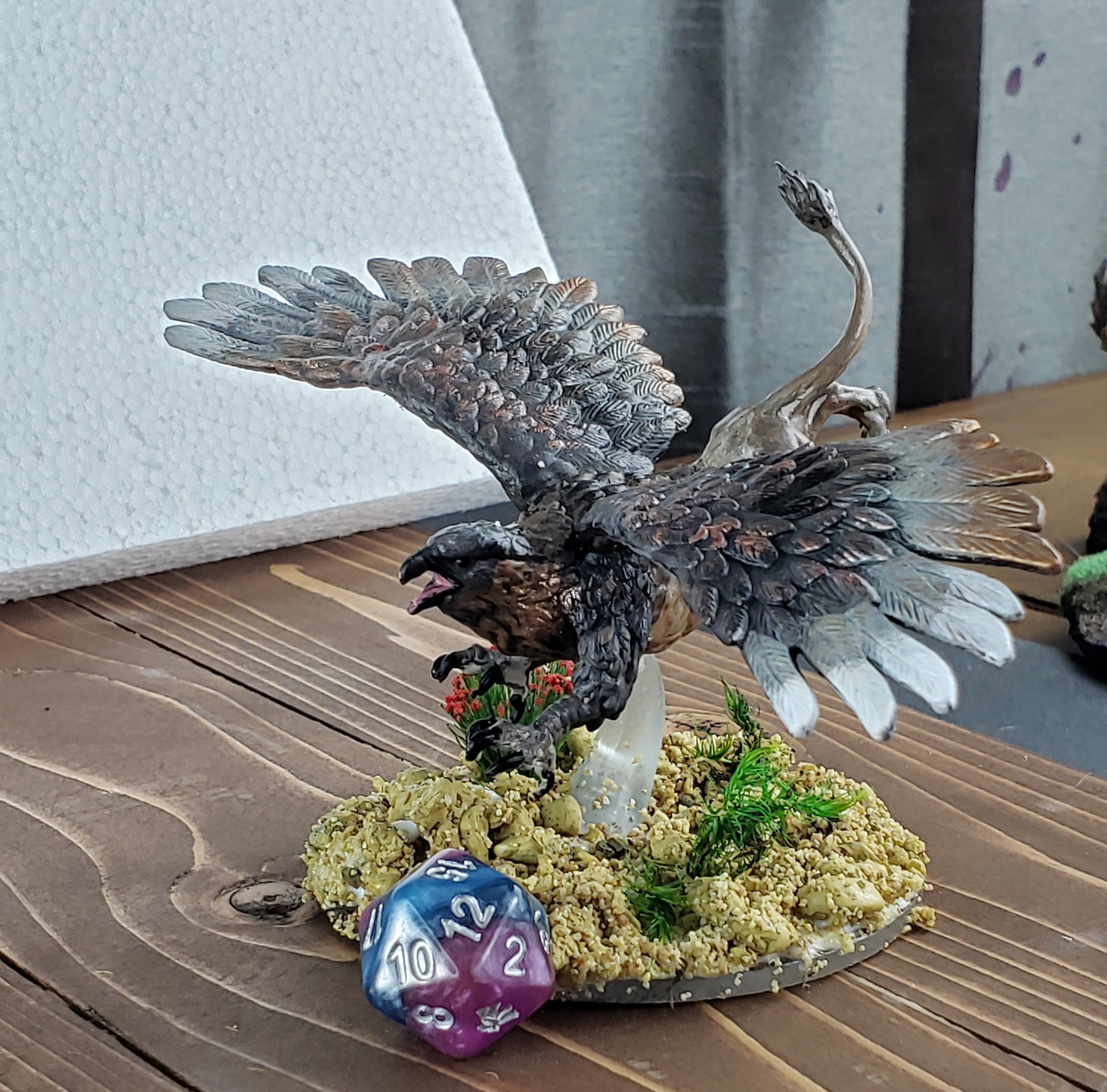 Custom-painted medium brown griffin Miniature | TTRPG | Mini | DND ...