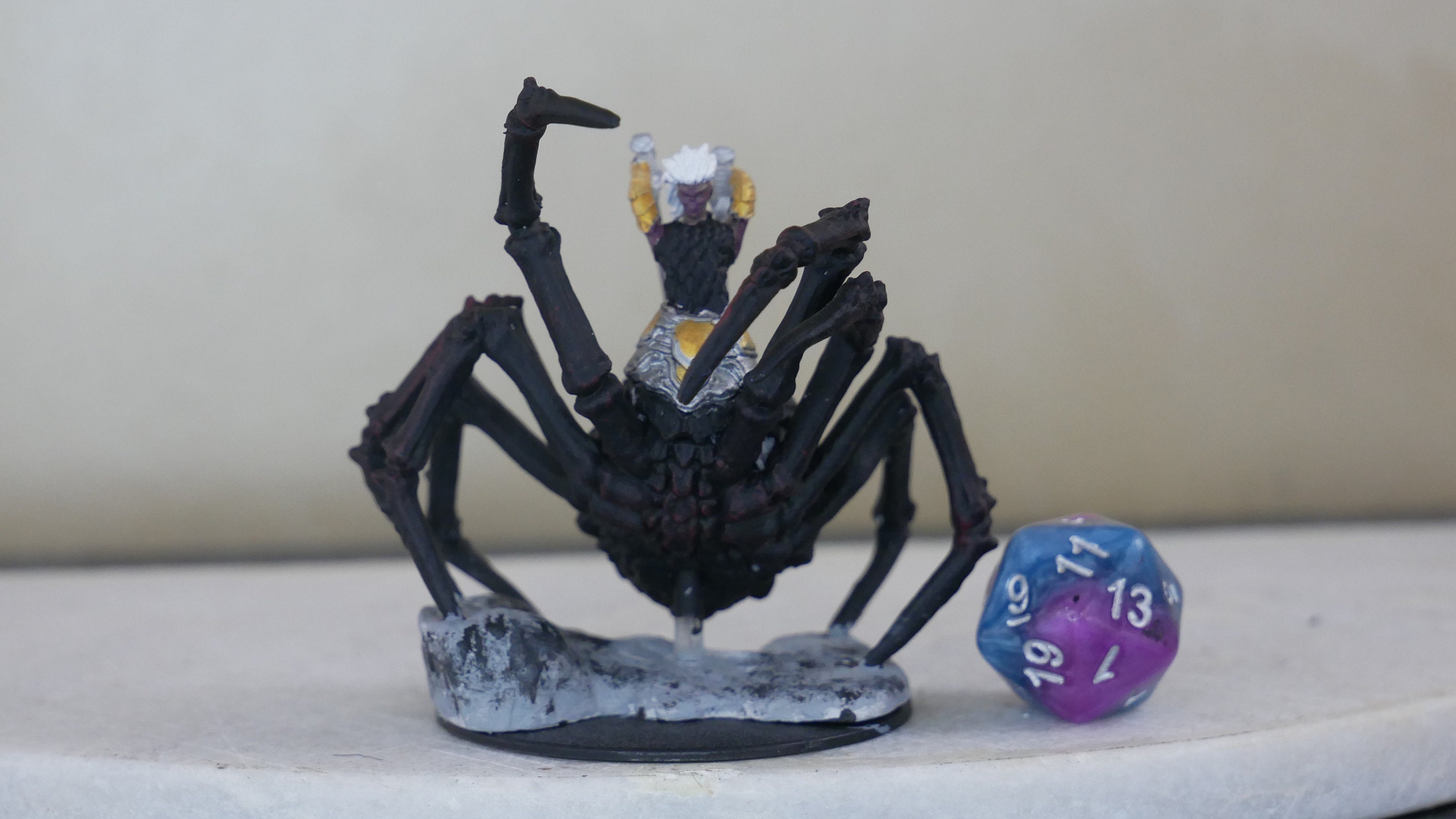Hand-painted Drider (Accursed Drow) Warrior miniature — Hawksmoor's ...