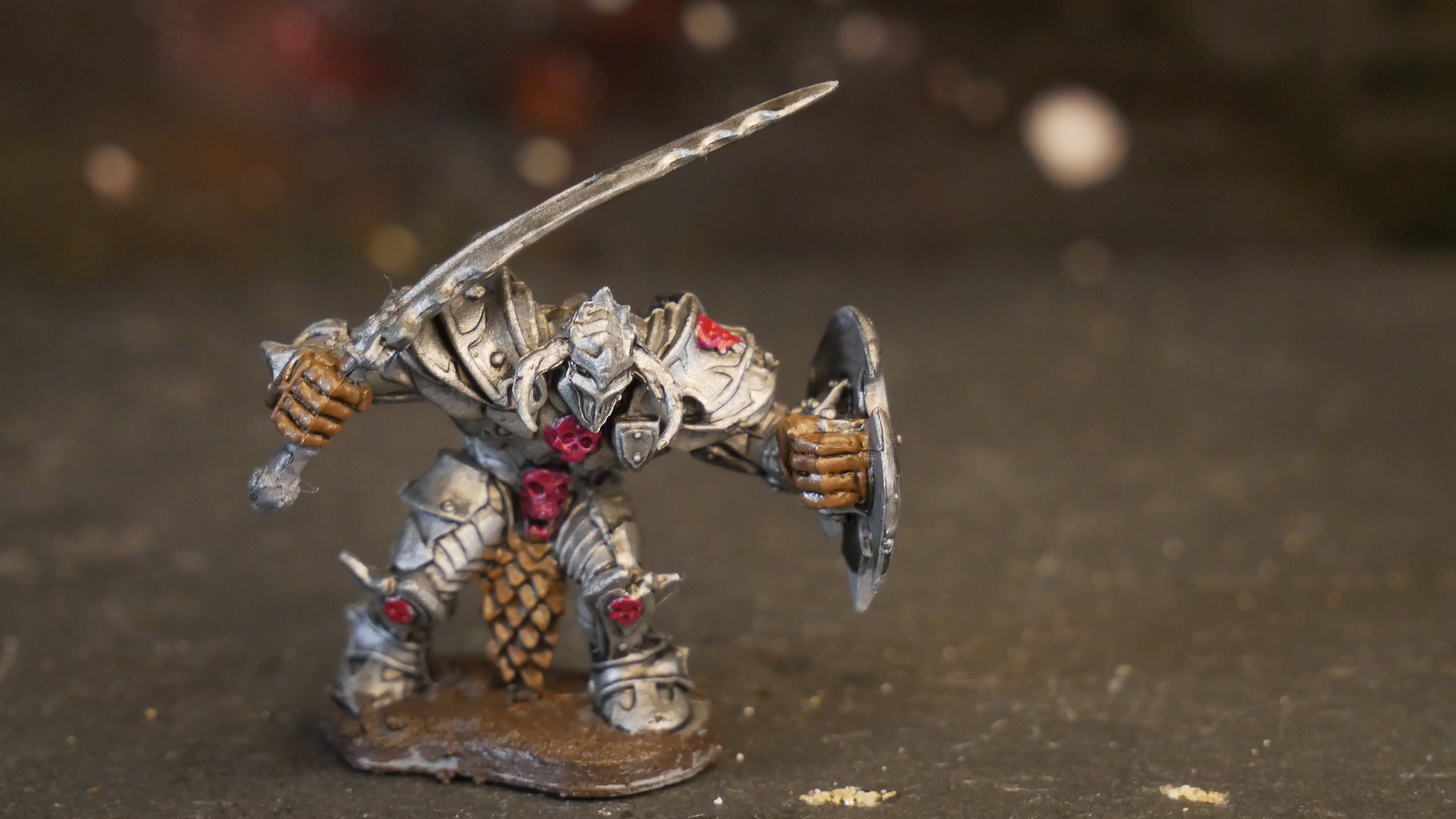 Custom-painted Deadly Dark Warrior Miniature | TTRPG | Mini | DND | RPG ...