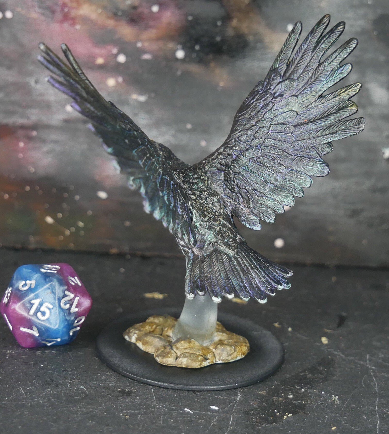 Custom-painted Giant Raven Miniature | TTRPG | Mini | DND | RPG ...
