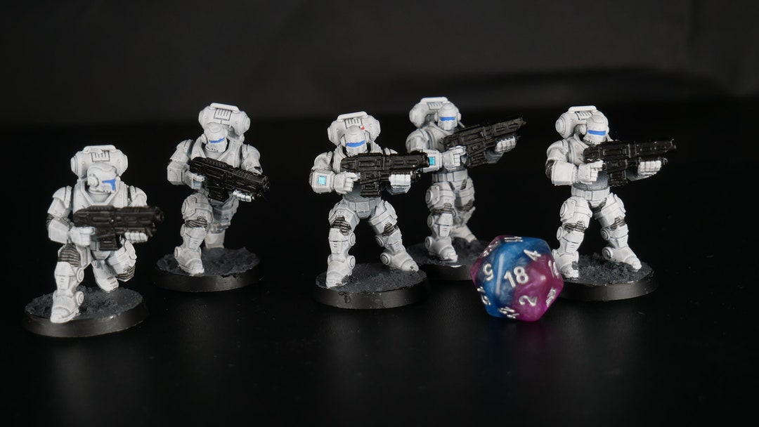 Hand Painted Startrooper 5 Miniatures Scifi Stargrave Space Station ...