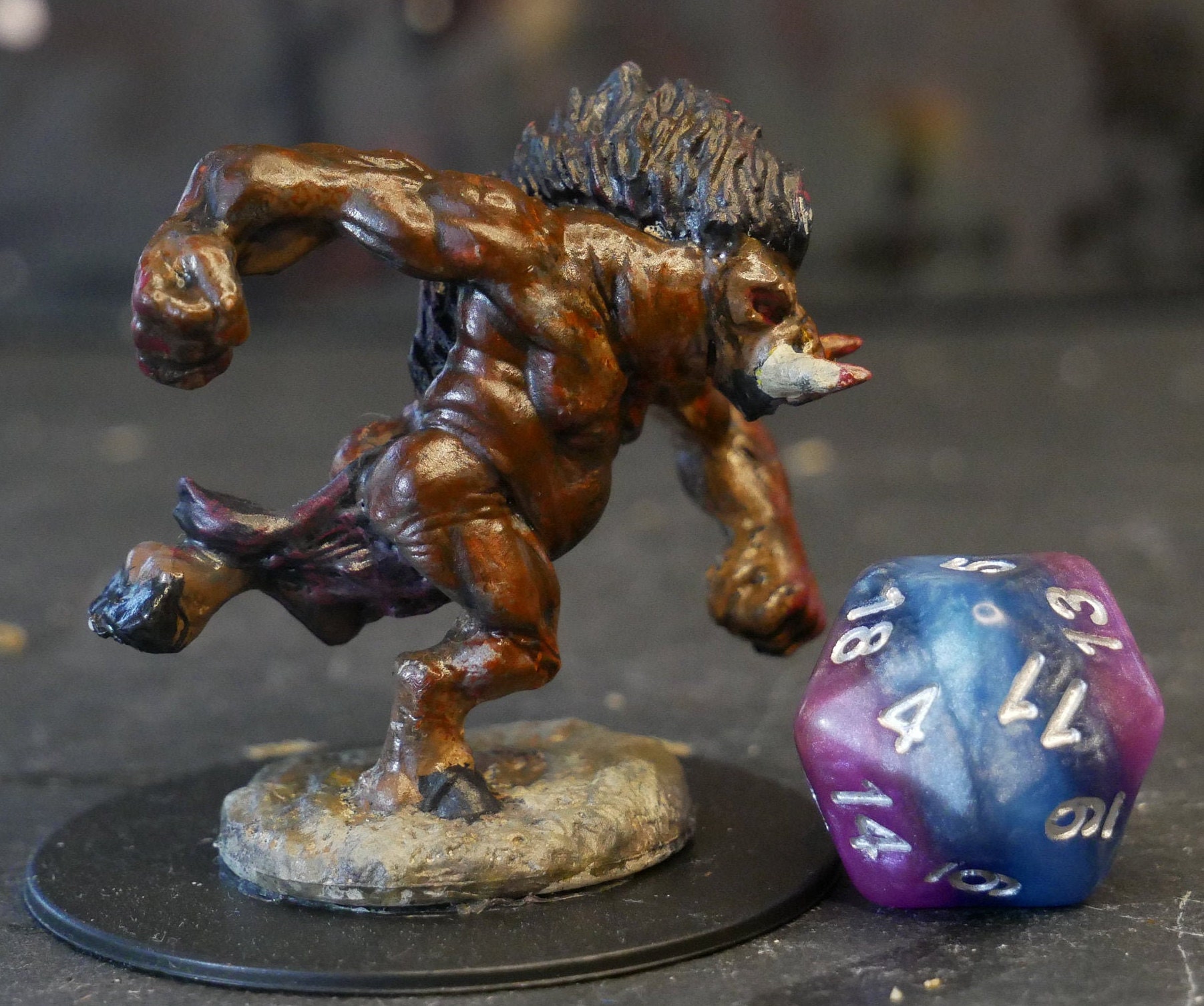 Custom-Painted Savage Wereboar Miniature | TTRPG | Mini | DND | RPG ...