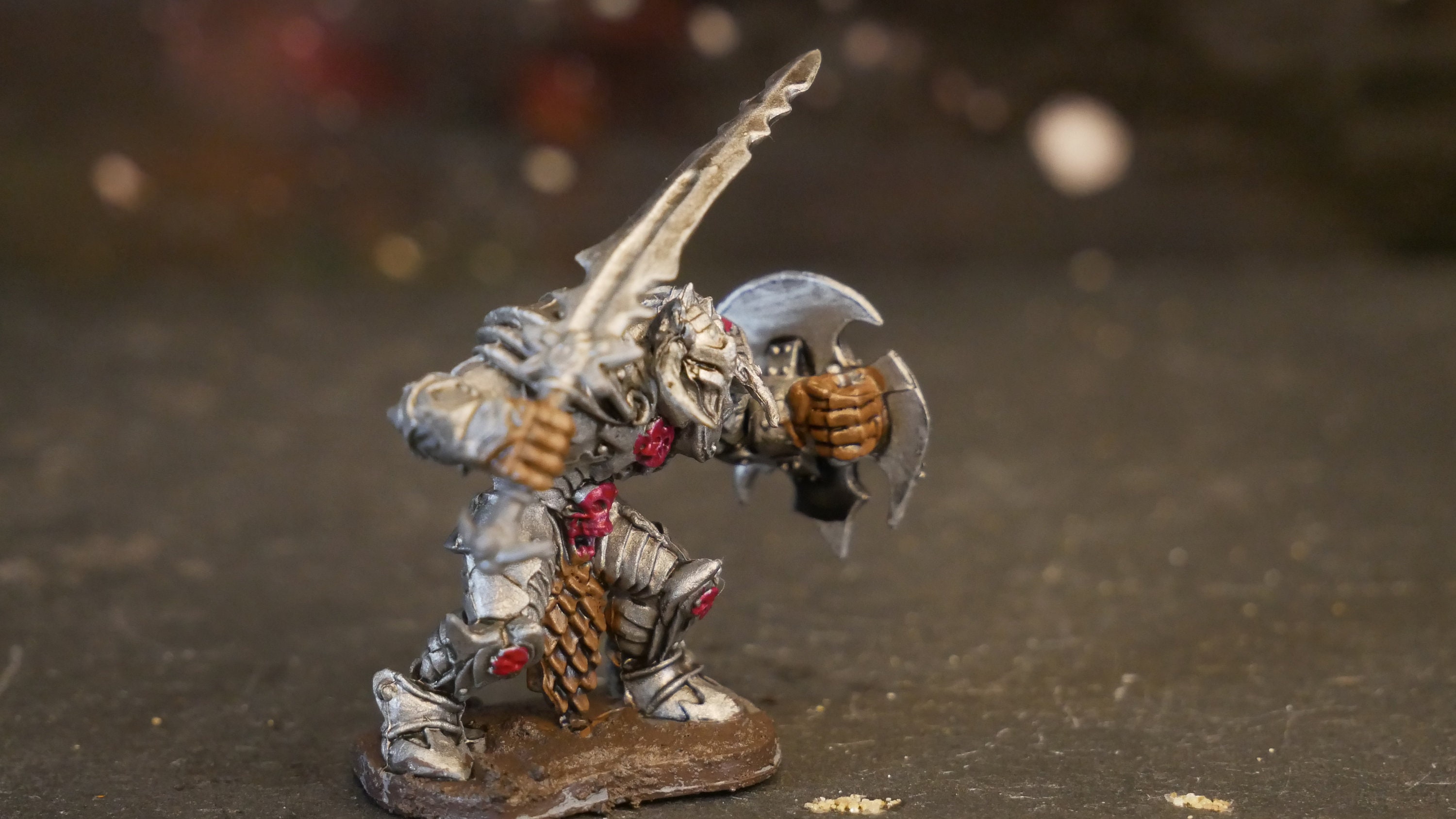 Custom-painted Deadly Dark Warrior Miniature | TTRPG | Mini | DND | RPG ...