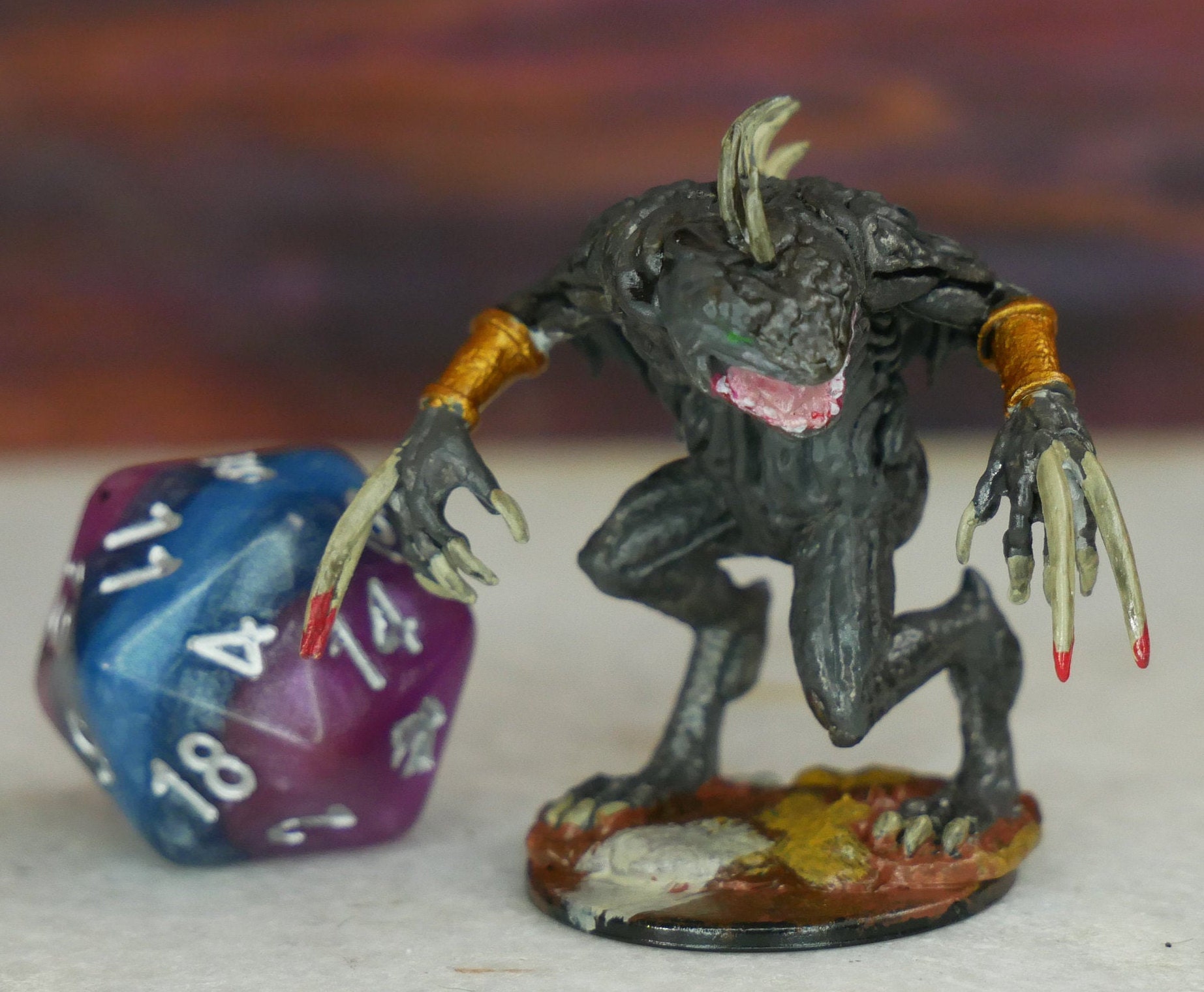 Commission- Please Do Not Purchase Custom-painted Death Slaad Miniature ...