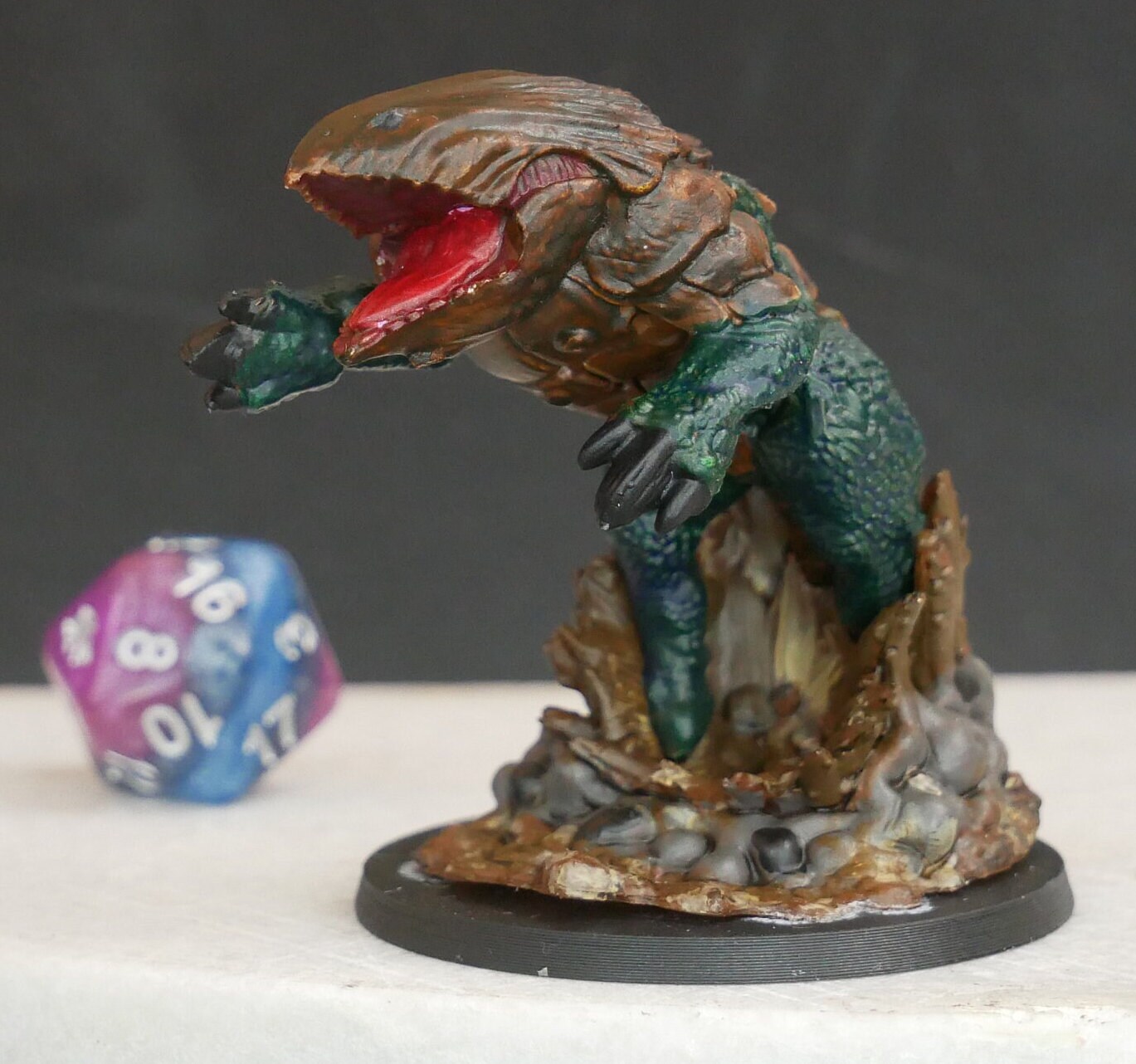 Custom-painted Relentless Bulette Miniature | TTRPG | Mini | DND | RPG ...