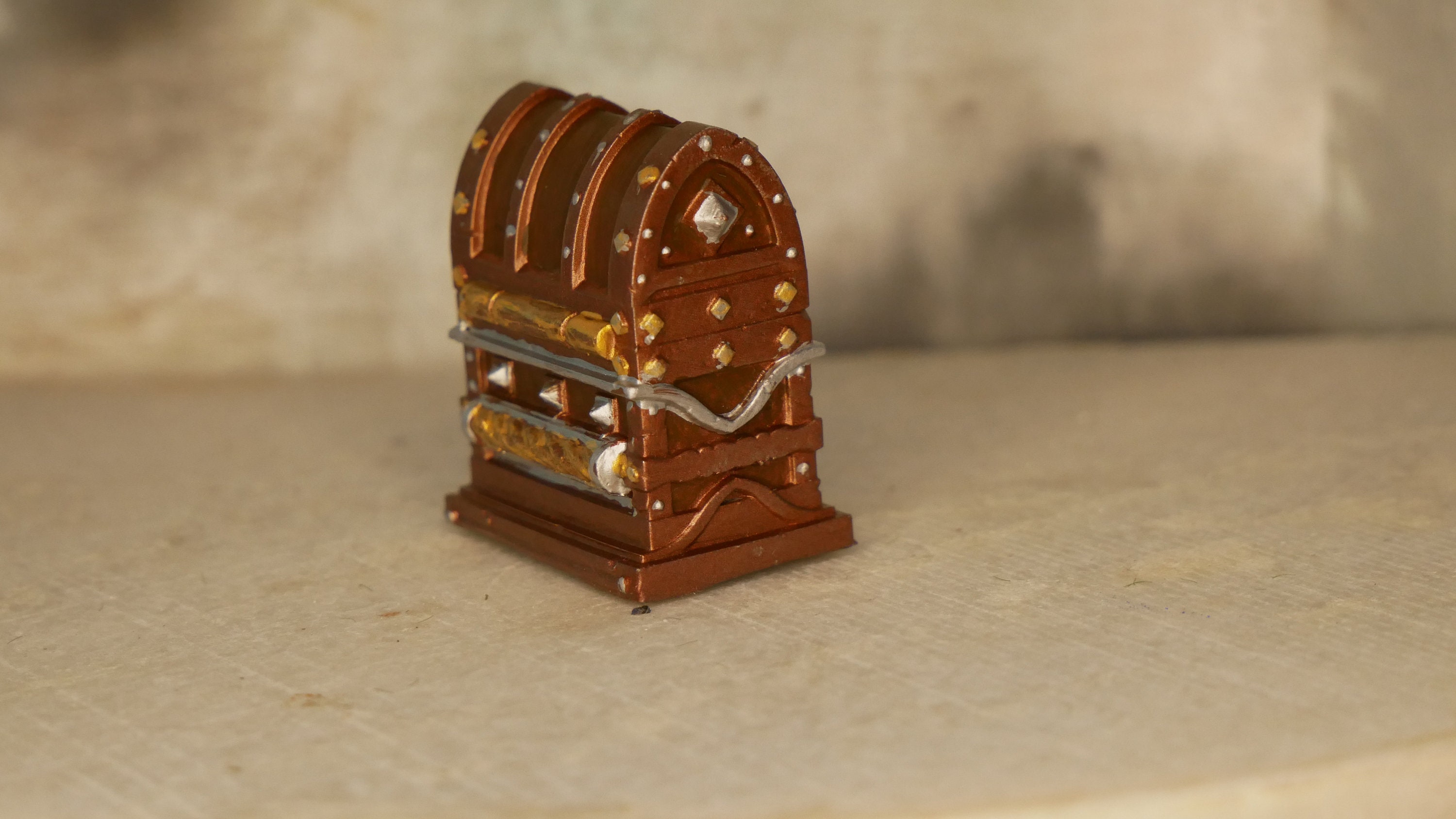 Hand-painted Treasure Chest Miniature | TTRPG | Mini | DND | RPG ...