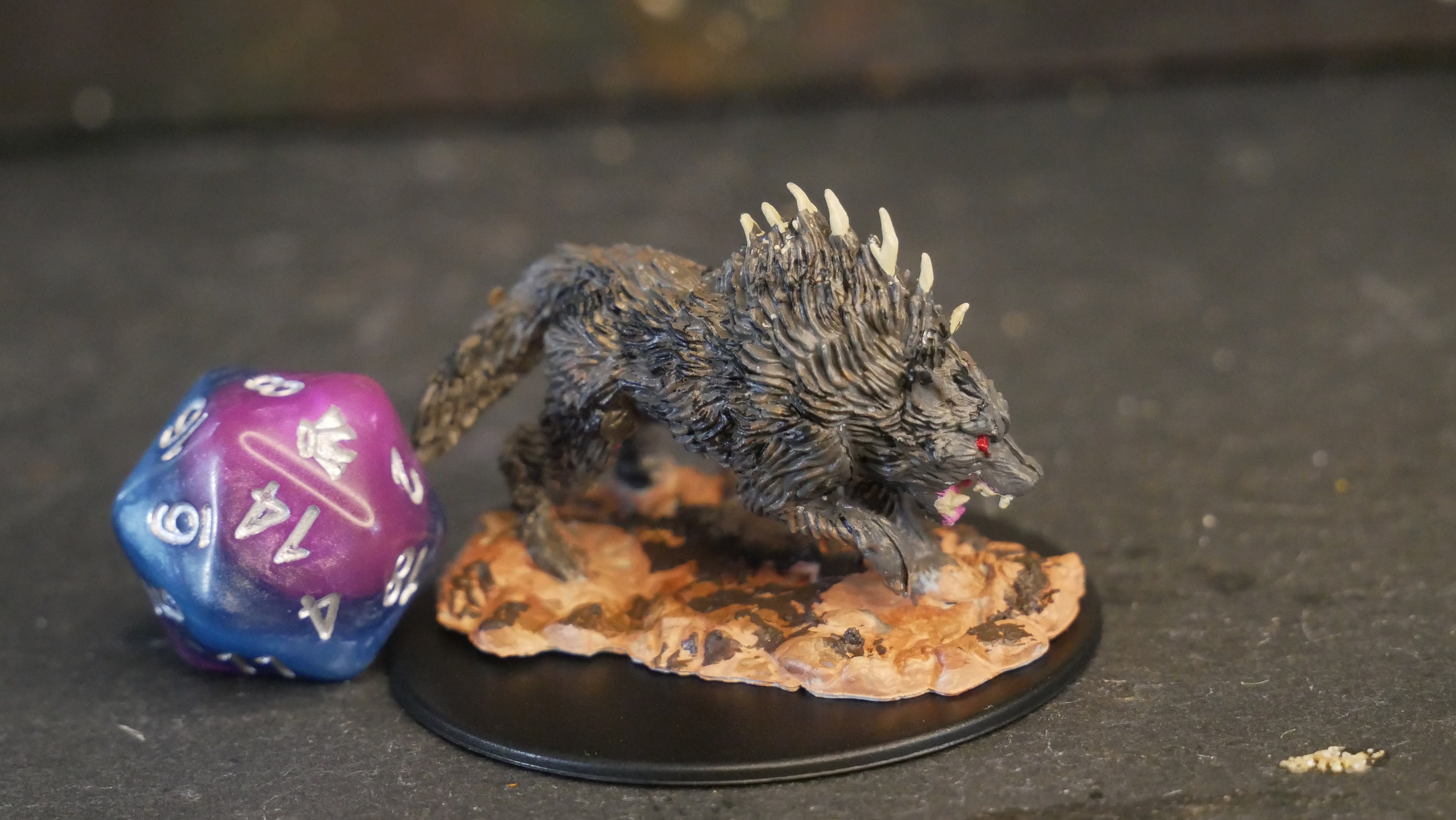 Hand-painted Deadly Dire Wolf miniature | TTRPG | RPG | DND — Hawksmoor ...