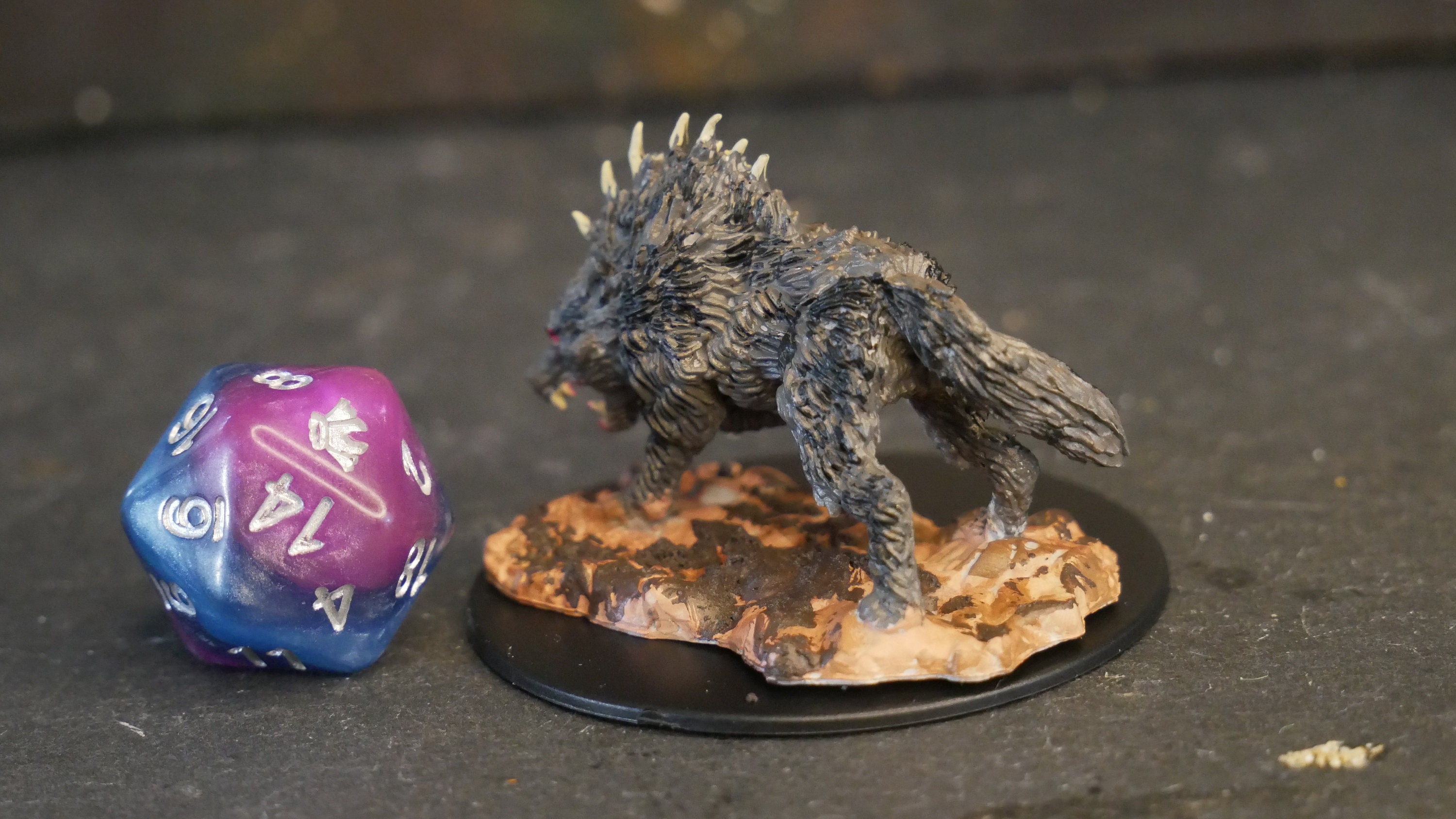Hand-painted Deadly Dire Wolf miniature | TTRPG | RPG | DND — Hawksmoor ...