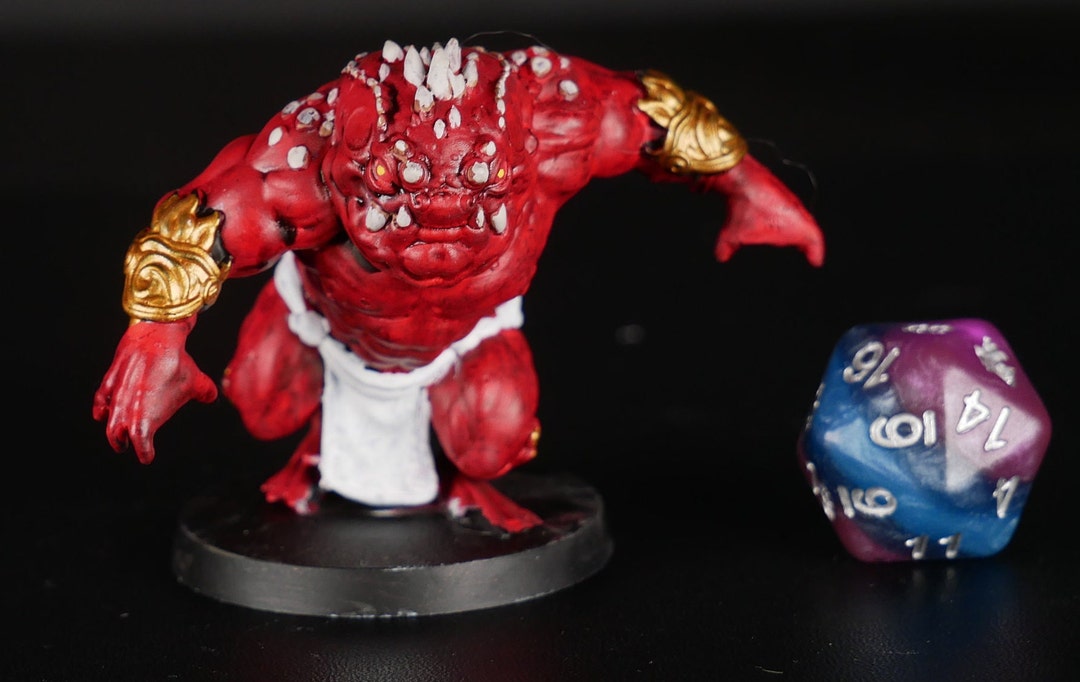 Hand Painted Red Slaad/chaos Toad Miniature TTRPG | DND | RPG - Etsy